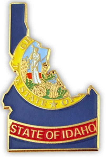Pack of 3 Idaho Map Shaped Lapel Pins; Three Tie Pin Badges with ...