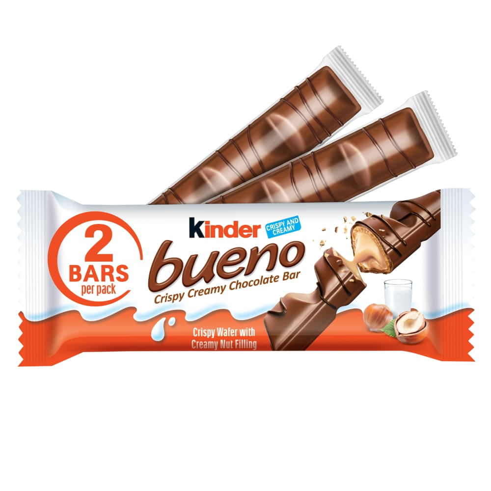 Pack of 3 Kinder Bueno Milk Chocolate and Hazelnut Cream, 2 ...