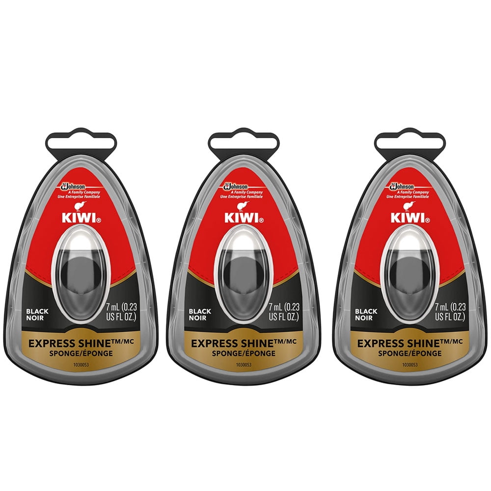 Pack of (3) Kiwi Express Shine Sponge, Black, 0.2 Fluid Ounce - Walmart.com