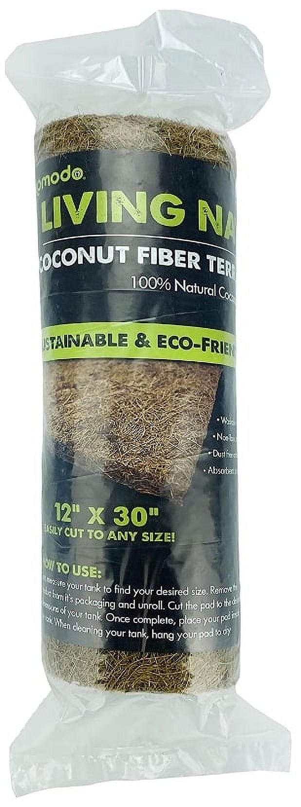 [Pack of 3] Komodo Living Natural Coconut Fiber Terrarium Liner 12 x 30 ...