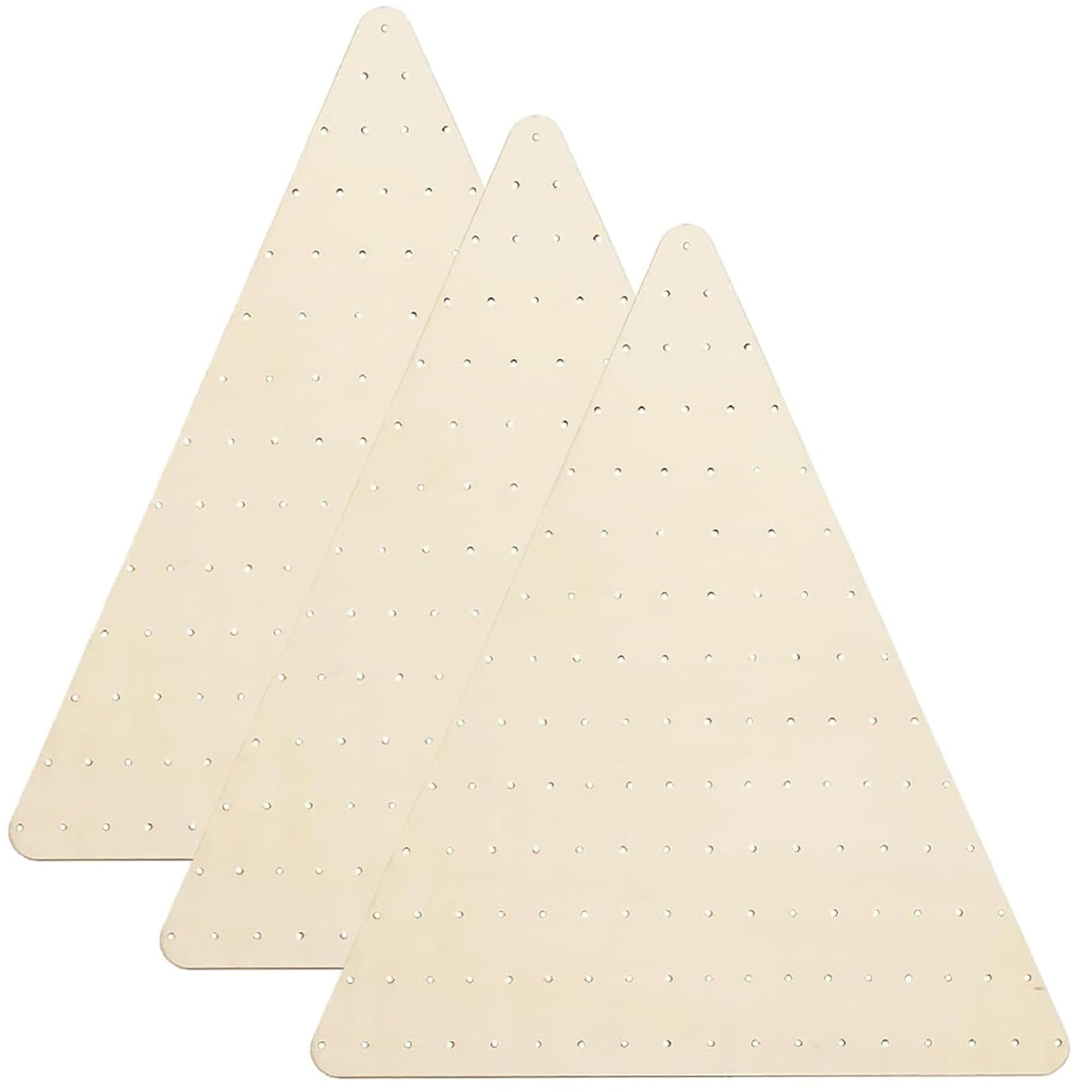 Pack of 3 Large Wood Triangular Wreath Board Frame for Making Deco Mesh ...