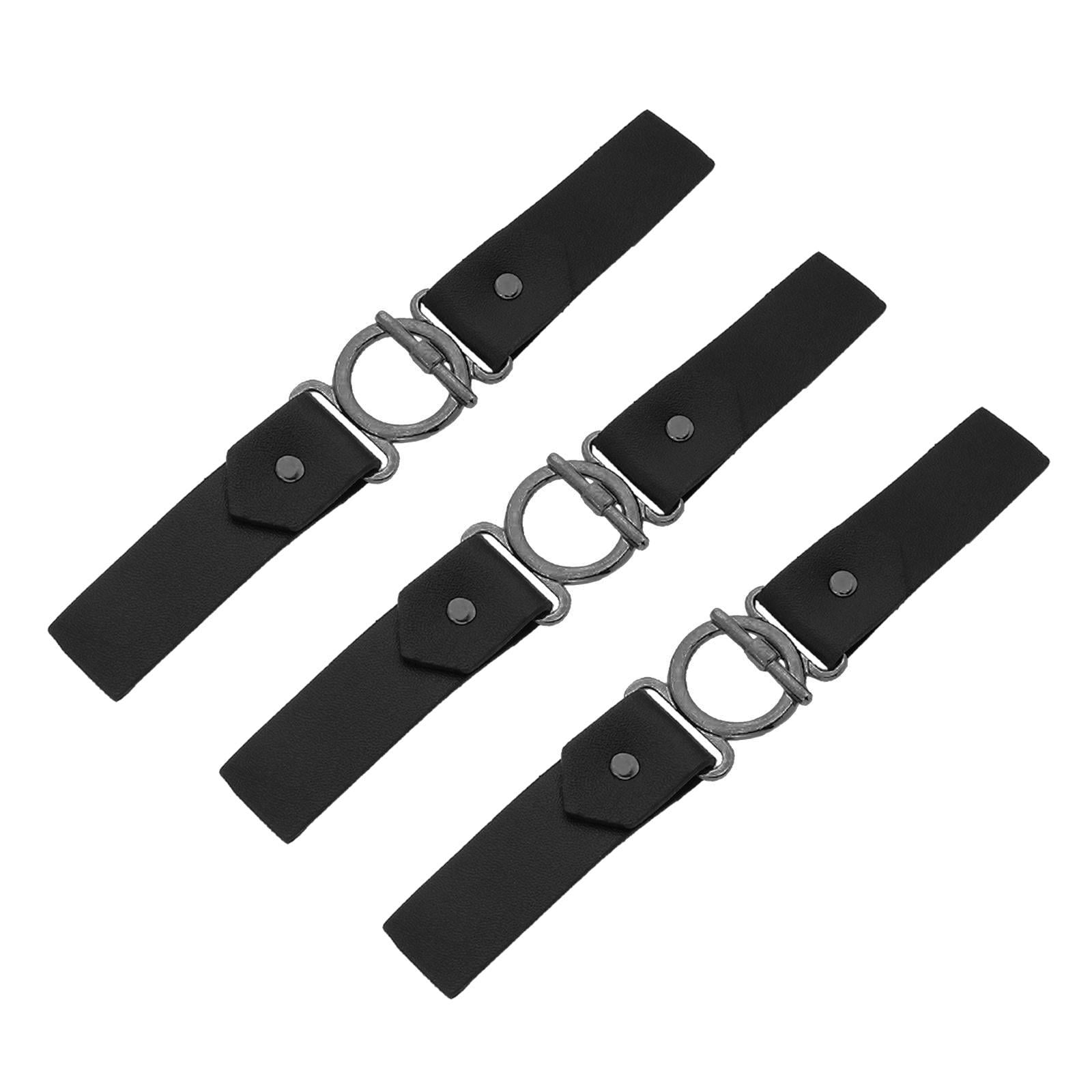 Pack of 3 Leather Sew-on Toggle Closures Vintage Closure Button Metal ...