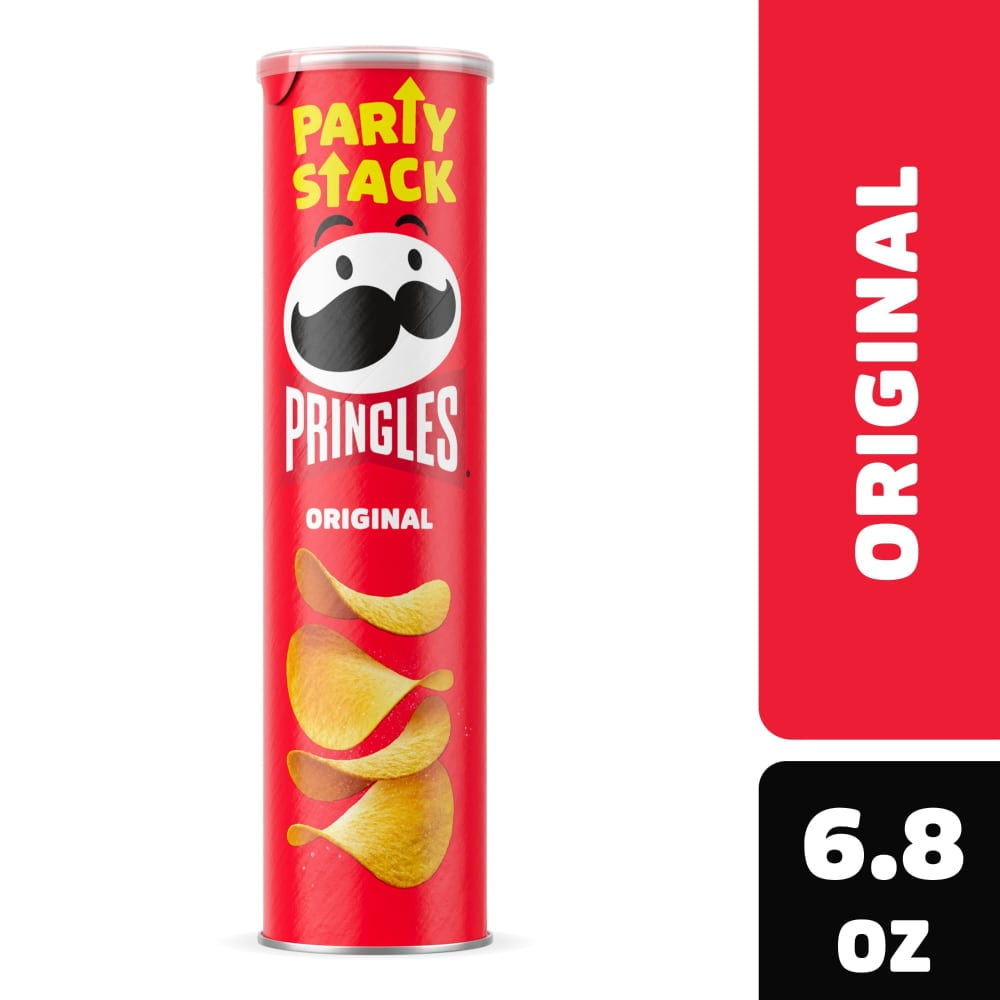 Pack of 3 Pringles Original Party Stack Potato Crisps Chips, 6.8 oz ...
