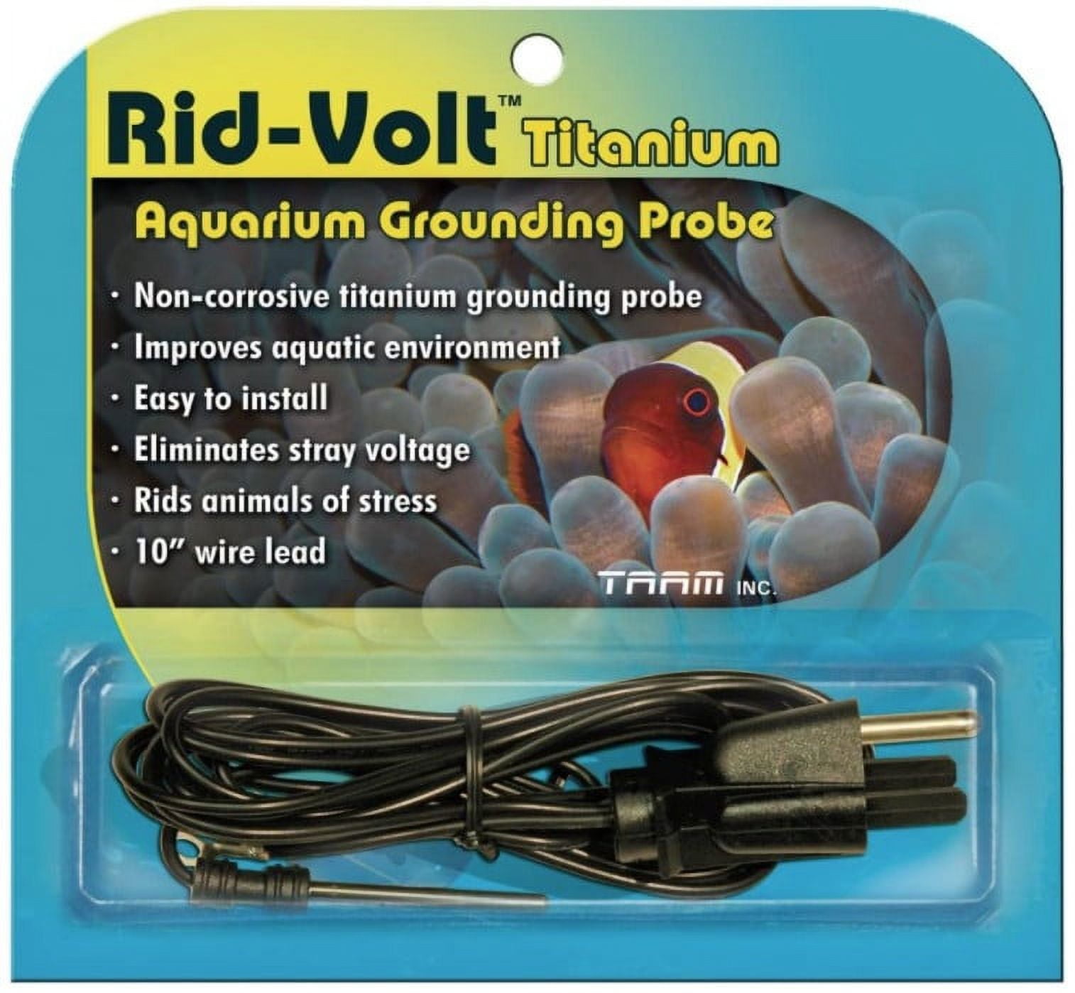 [Pack of 3] Rio Rid-Volt Titanium Aquarium Grounding Probe 1 count ...