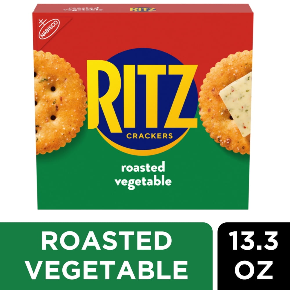 Pack of 3 Ritz Roasted Vegetable Crackers, 13.3 oz (packaging may vary ...