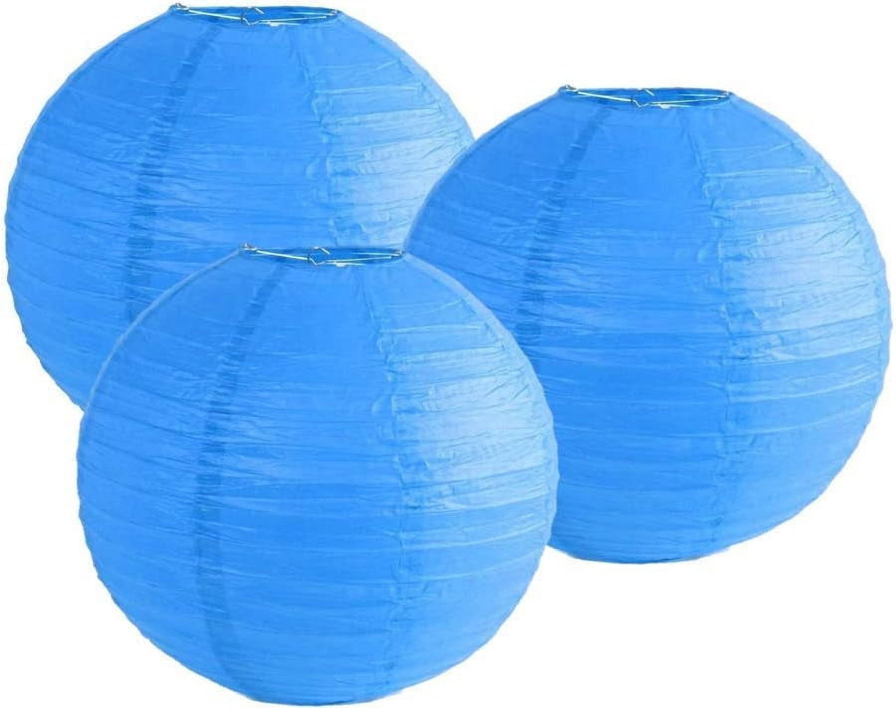 Pack of 3 Round Paper Lanterns Lamp Wedding Birthday Party Decoration ...