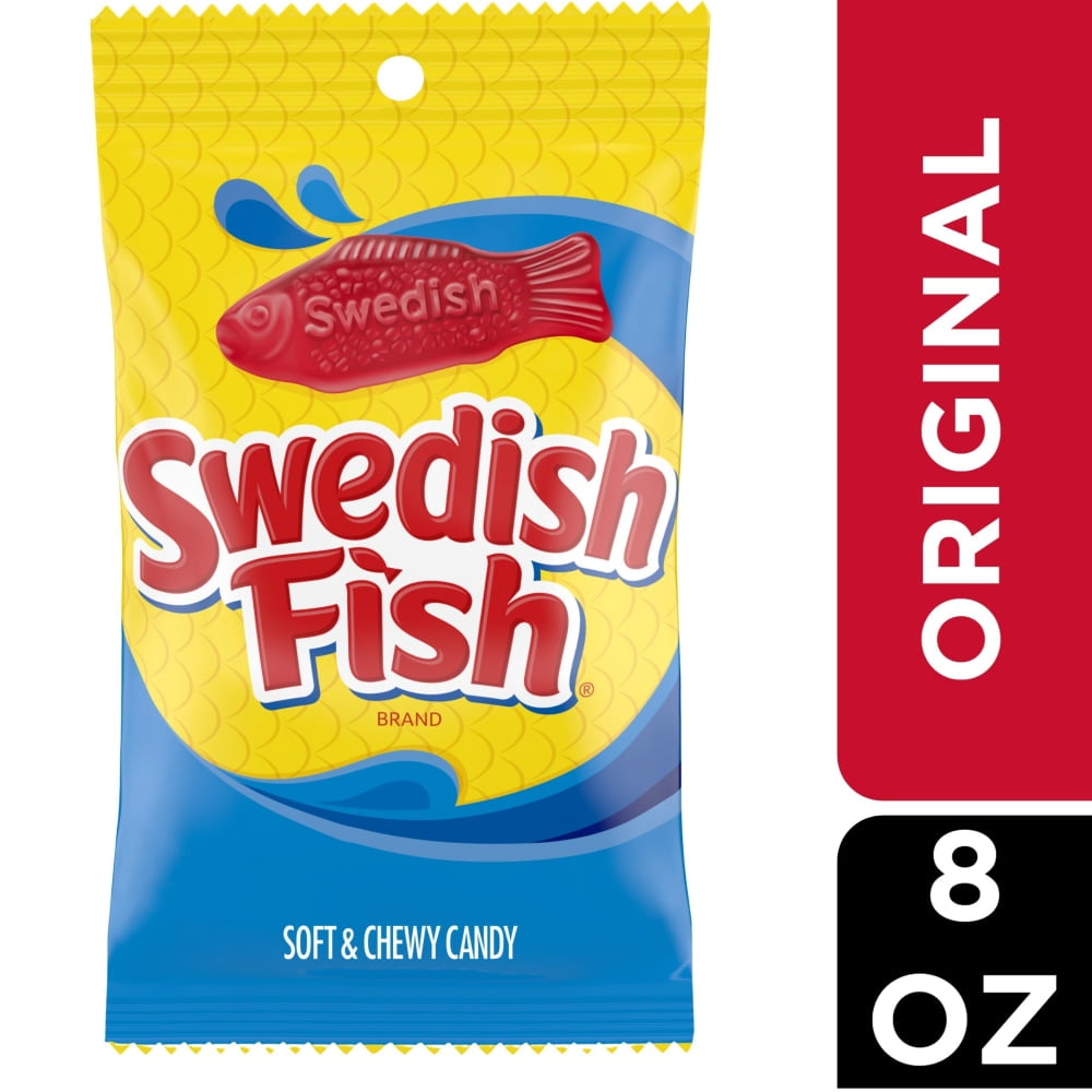Pack of 3 SWEDISH FISH Soft & Chewy Candy Easter Candy, 8 oz (packaging ...