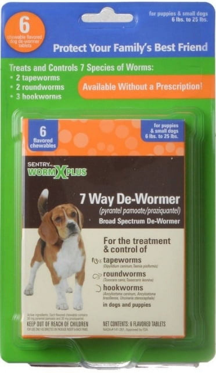 [Pack of 3] Sentry Worm X Plus 7 Way De-Wormer Broad Spectrum for ...
