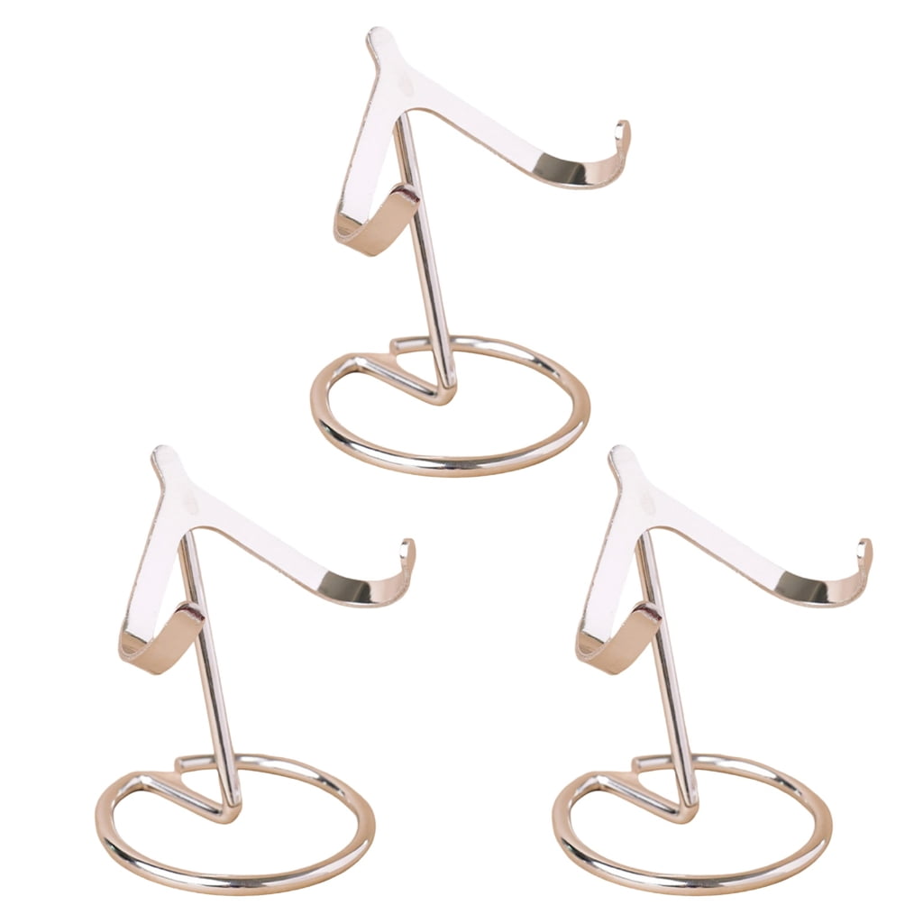 Pack of 3 Small Metal Display Stands for Crystals Sphere Display ...