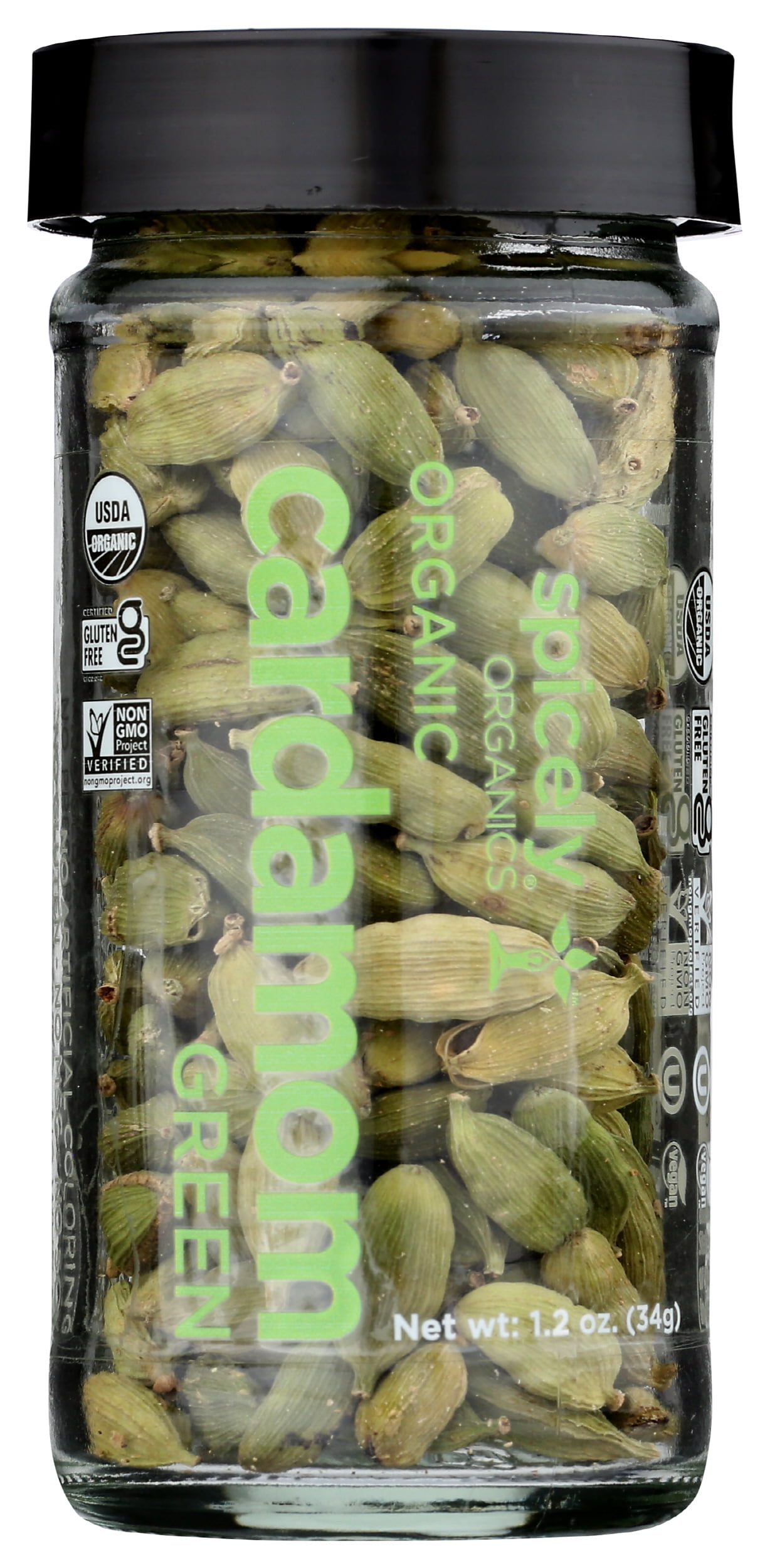 (Pack of 3), Spicely Organics Organic Cardamom Pods Green, 1.2 oz ...