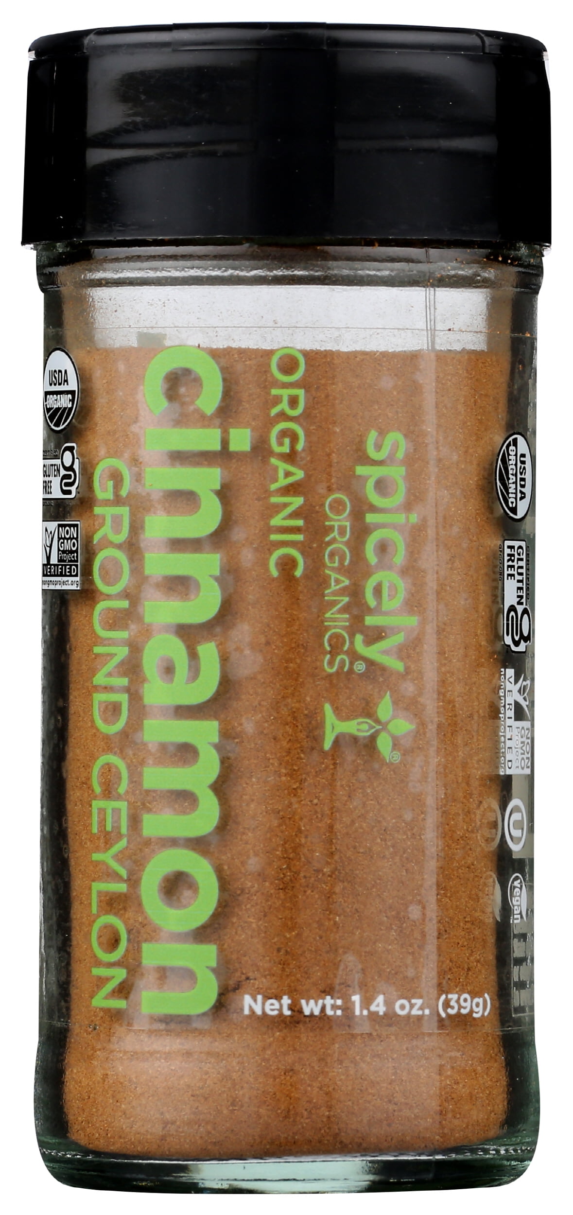 (Pack of 3), Spicely Organics Organic Cinnamon Ceylon Ground, 1.4 oz ...
