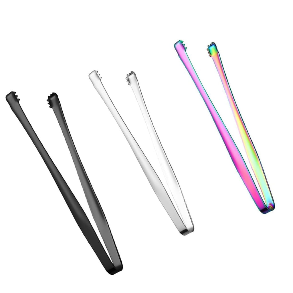 Pack of 3 Stainless Steel Kitchen Tongs with Long Handle for Safe ...