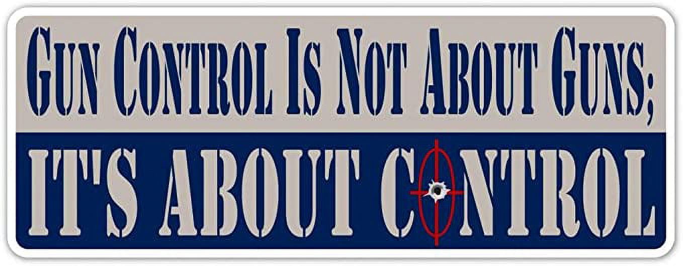 Pack of 3 Stickers - Anti Gun Control Law Vinyl Decal Bumper Sticker ...