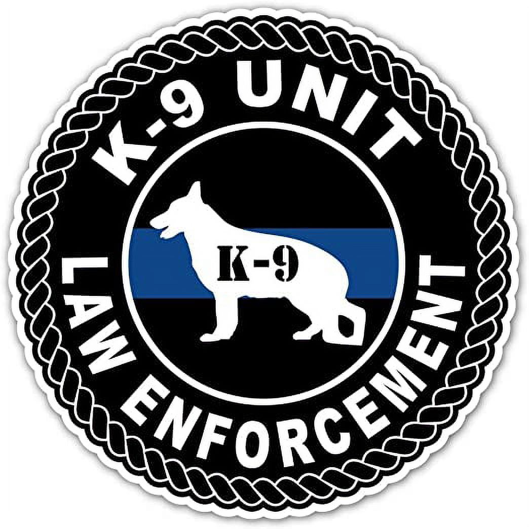 (Pack of 3 Stickers) K9 Unit Law Enforcement German Shepherd Seal Vinyl ...