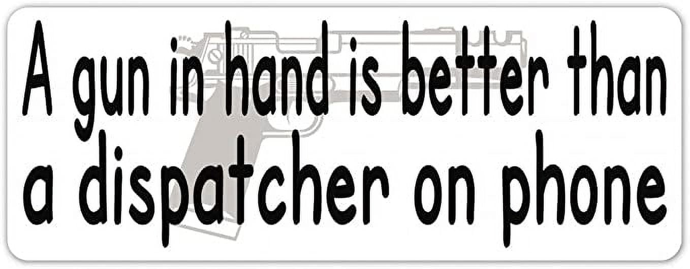 Pack of 3 Stickers - Pro NRA Message A gun In Hand Pro Gun Vinyl Decal ...