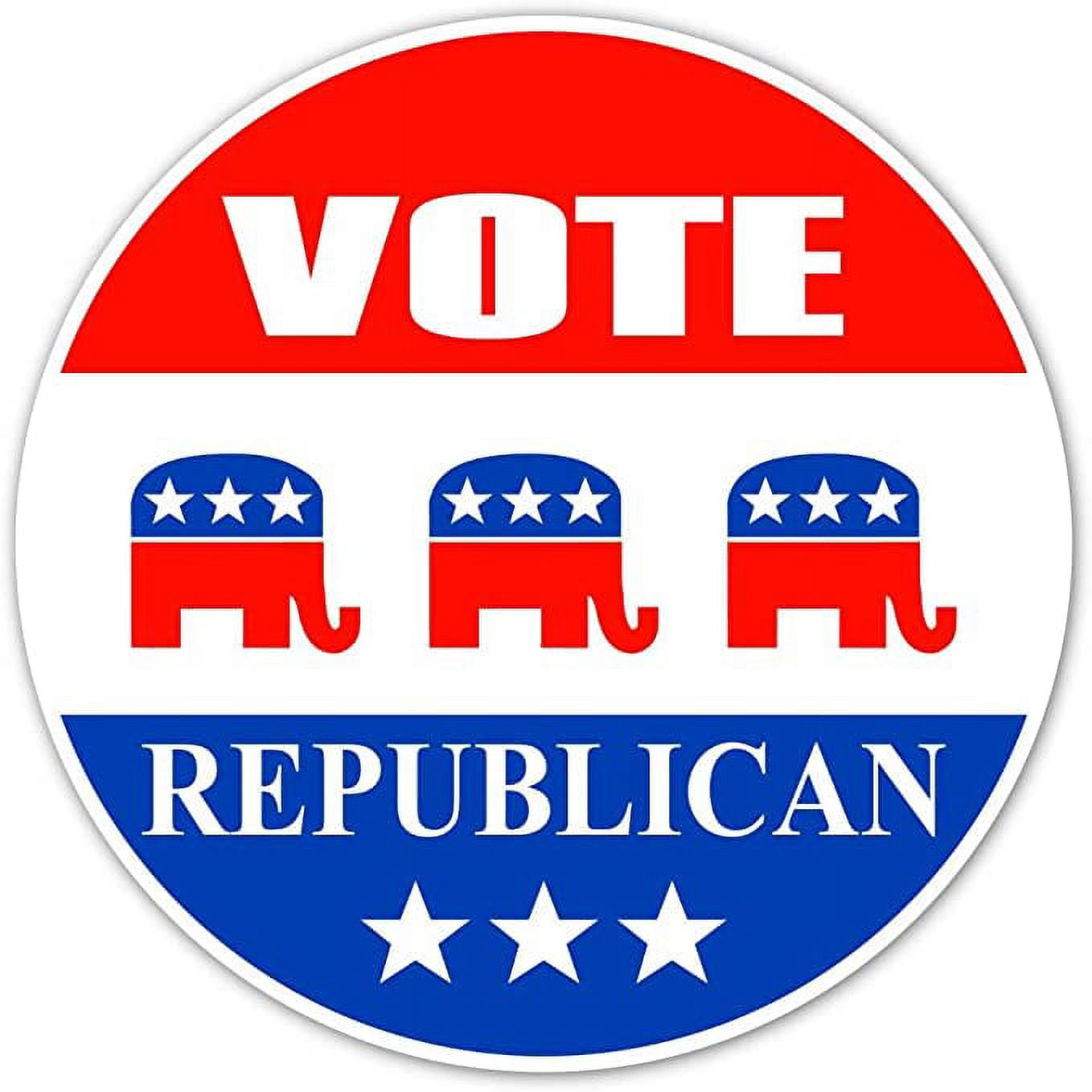 Pack of 3 Stickers - Vote Republican Pro Conservative Values Vinyl ...