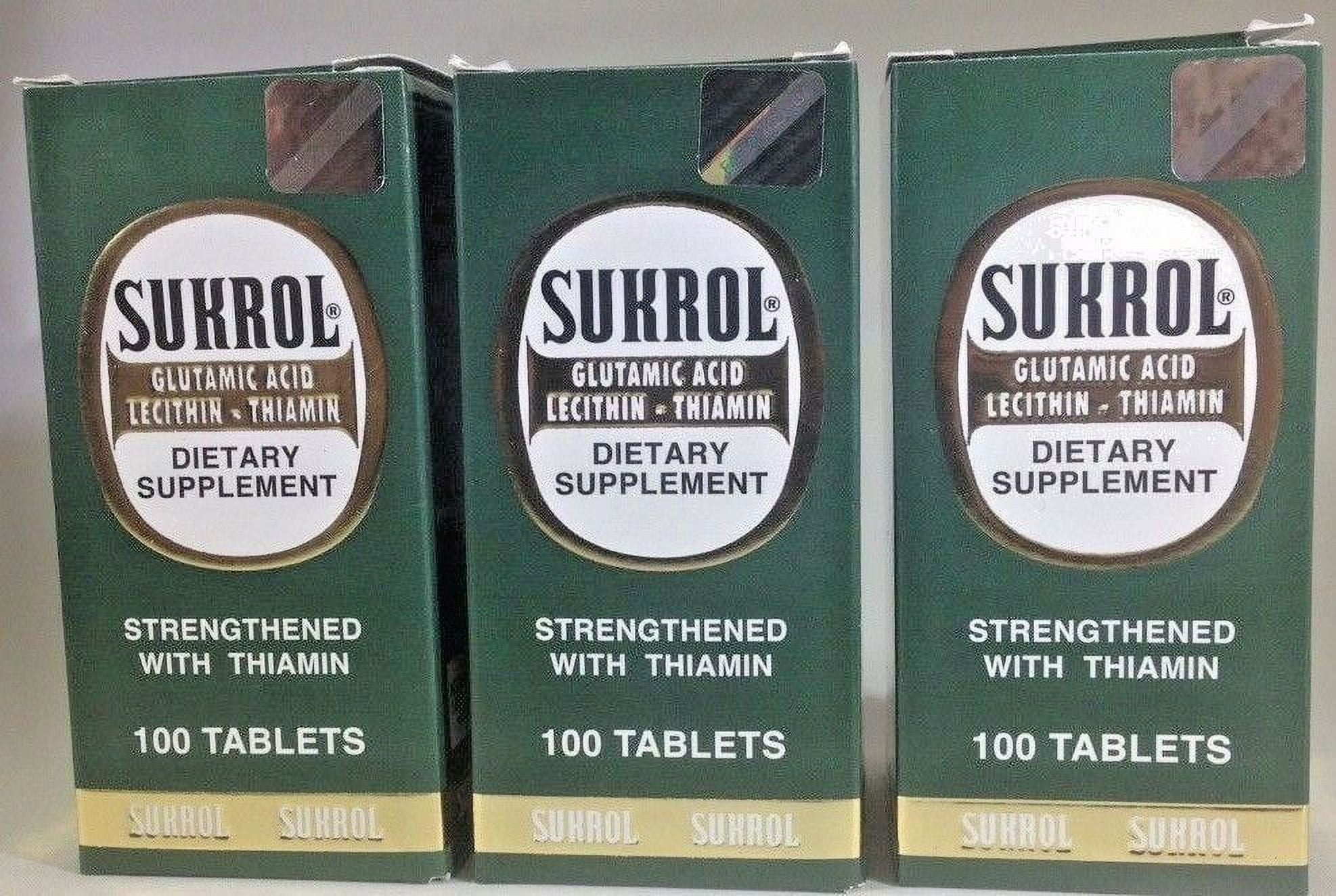 Sukrol Health Dietary Supplement - Pack of 3, 100 Tablets Each ...
