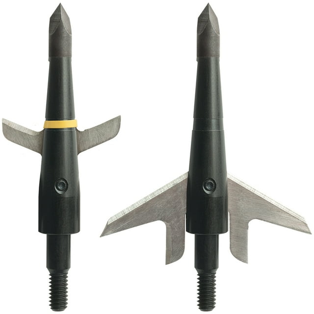 (Pack of 3) Swhacker Broadheads, Expandable 2 Blade, 100 Grain, 1.75 ...