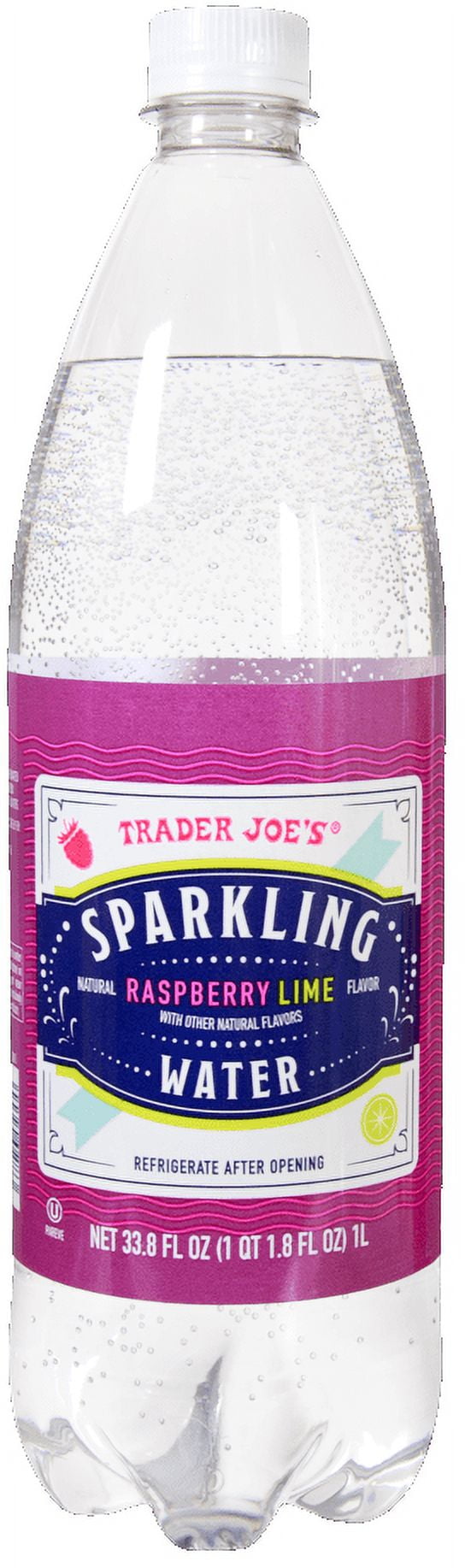 Pack of 3 - TJs Raspberry Lime Sparkling Water 1 L - Walmart.com