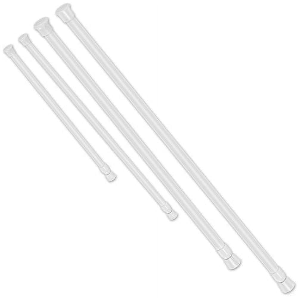 [Pack of 3] Tension Curtain Rod Spring Load Adjustable Curtain Pole ...