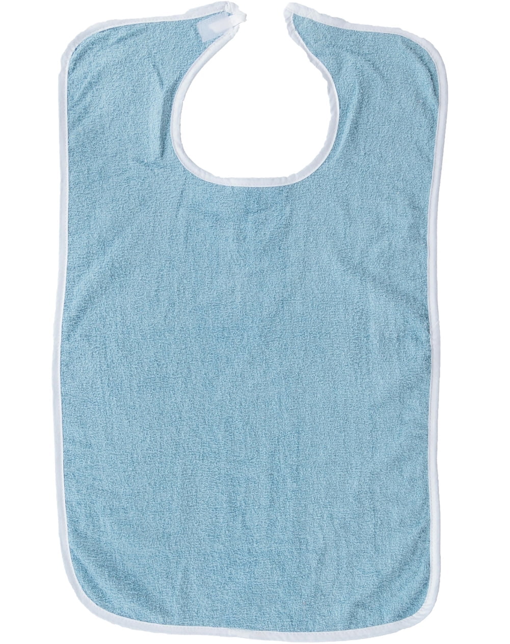 Pack of 3 Terry Adult Bib with Velcro Closure - 3 Pack (Light Blue ...