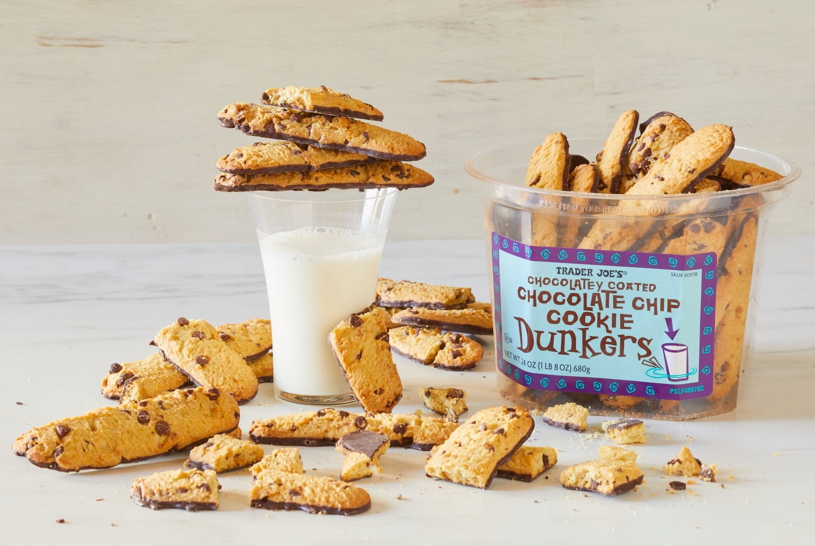 Pack of 3 - Tjs Chocolatey Coated Chocolate Chip Cookie Dunkers 24 Oz ...