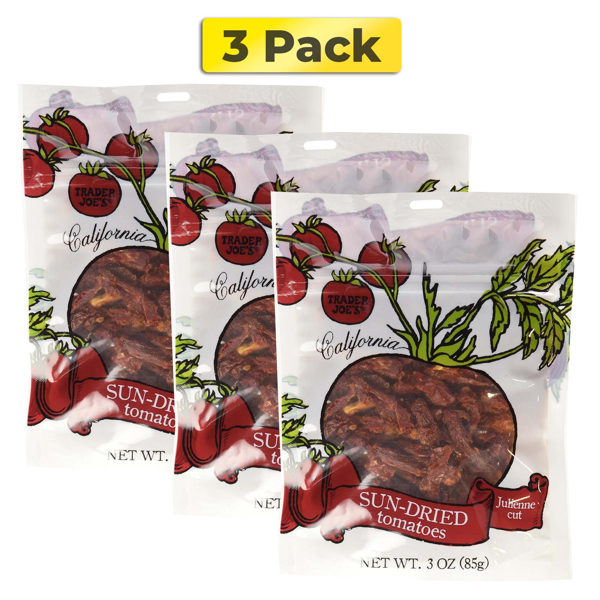 Pack of 3 Trader Joe's California Sun-Dried Tomatoes | 3 oz - Walmart.com