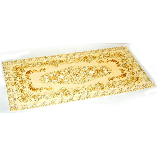 Pack of 3 Vinyl Table Runner, Placemat, Dresser or Nightstand Scarf ...