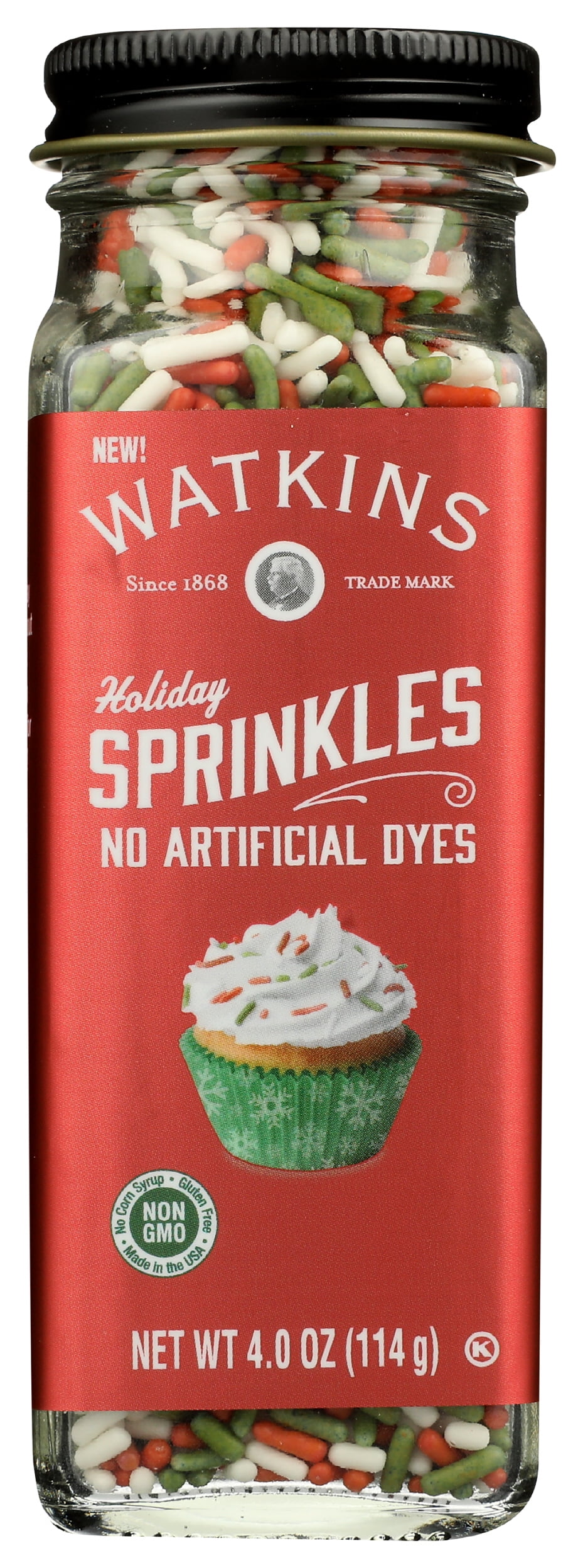 (Pack of 3), Watkins Holiday Gourmet Decorating Sprinkles, 4 oz ...