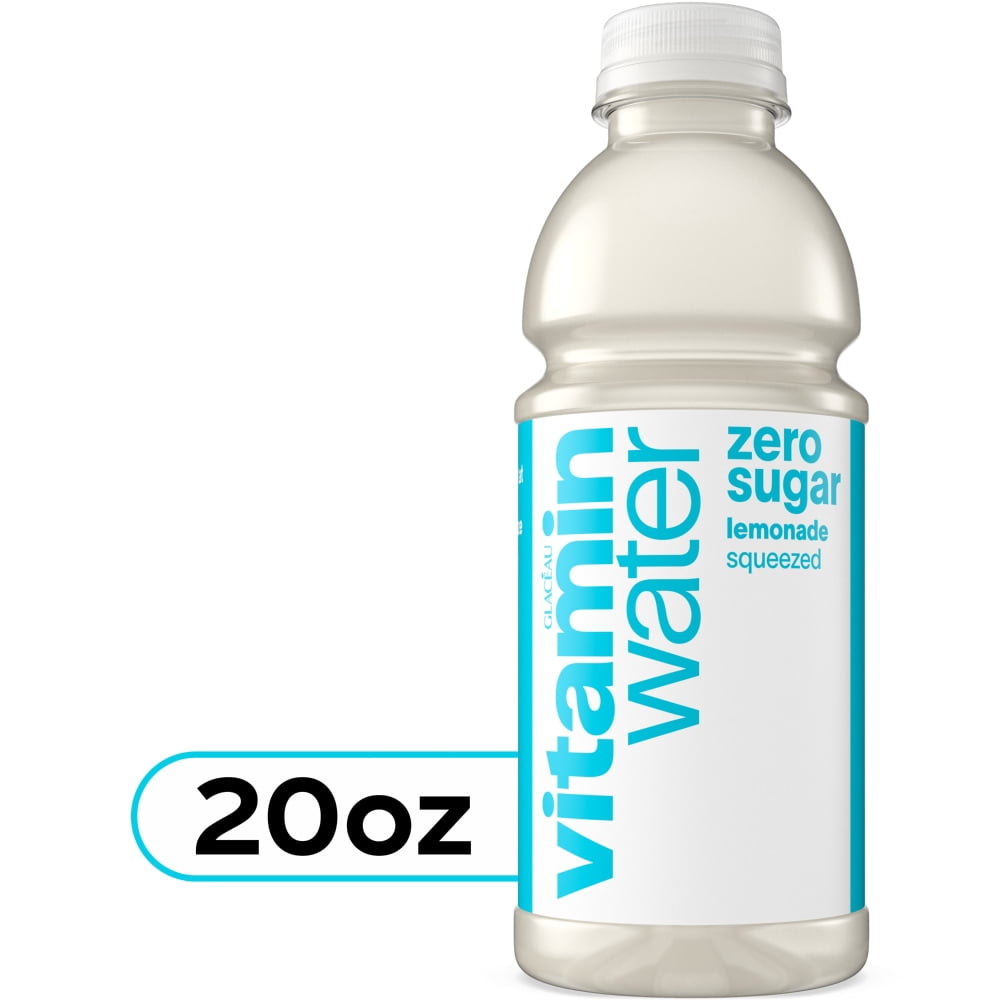 Pack of 3 vitaminwater Squeezed Lemonade Zero Sugar Flavored Bottled ...