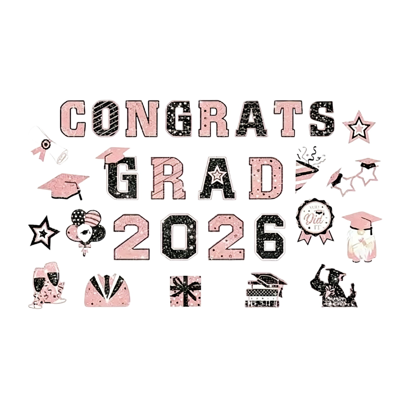 Pack of 30 Car Magnetic Stickers – "Class of 2026 Graduates" Magnets ...