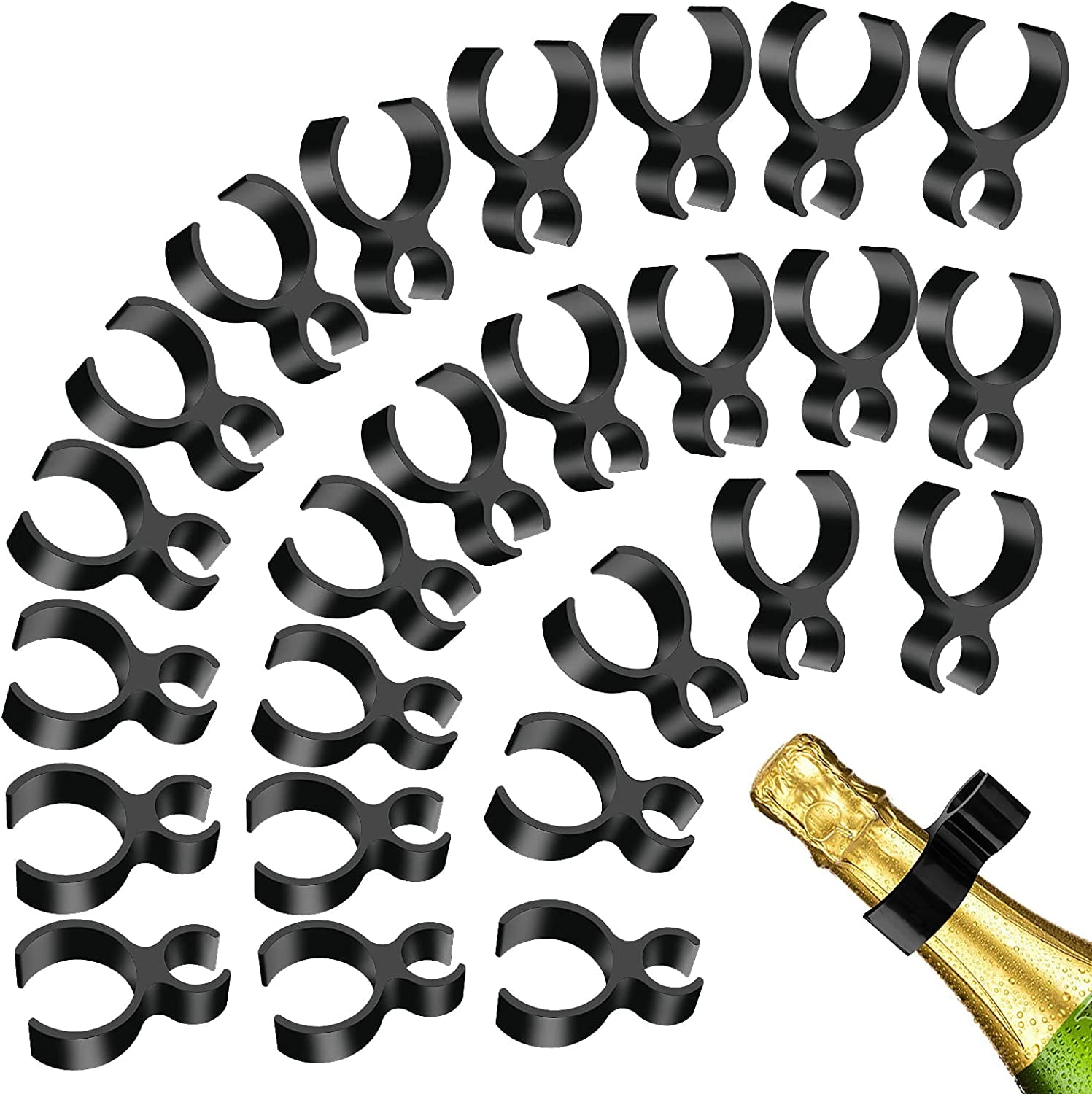 Pack of 30 Champagne Bottle Sparkler Clips,Sparklers Safety Clips, for ...