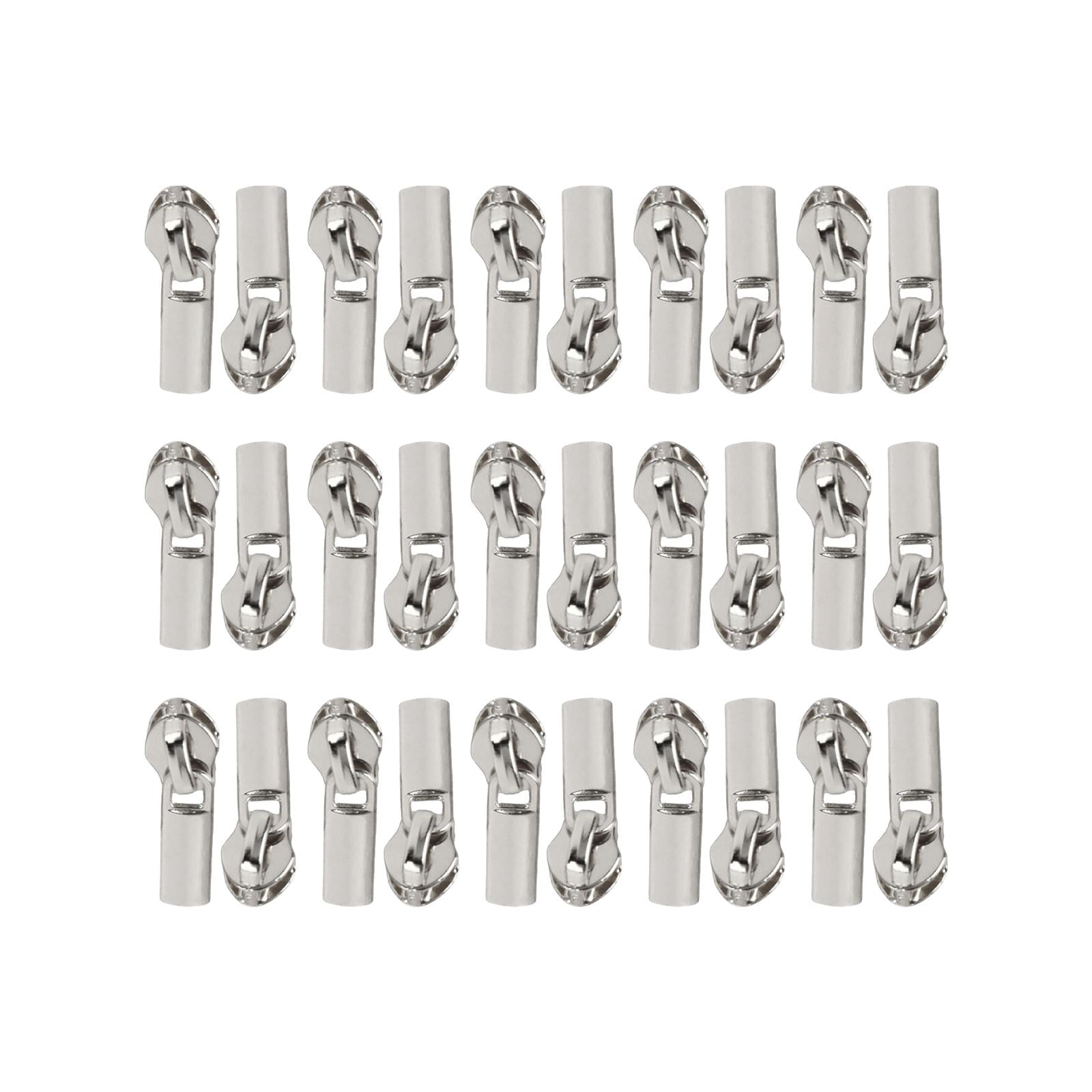 Pack of 30 Zipper Sliders 3# Zipper Repair Heavy Duty Zip Sliders Metal ...