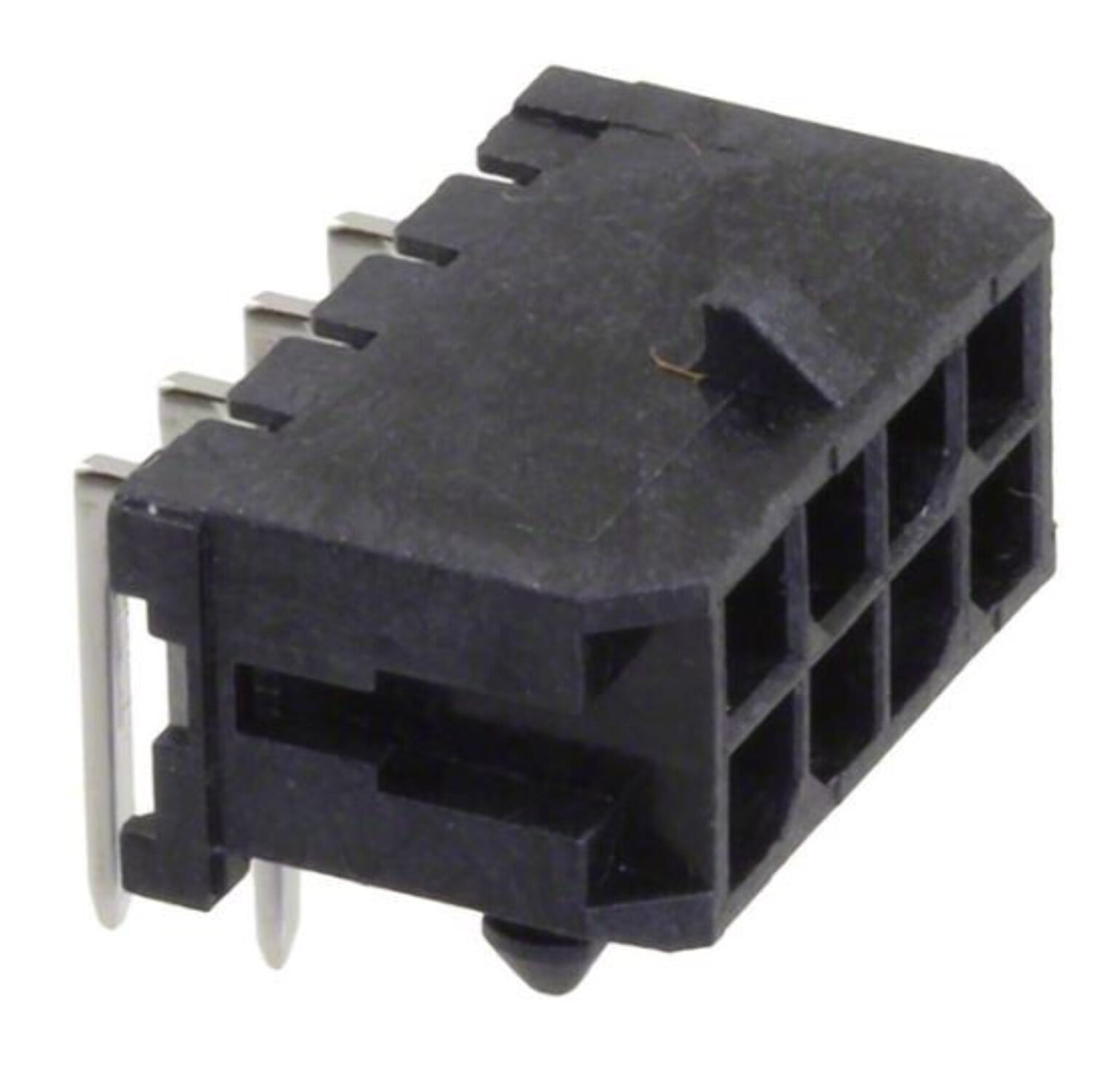 Pack of 4 0430450800 Connector Header Through Hole, Right Angle 8 position 0.118 (3.00mm) : RoHS ...