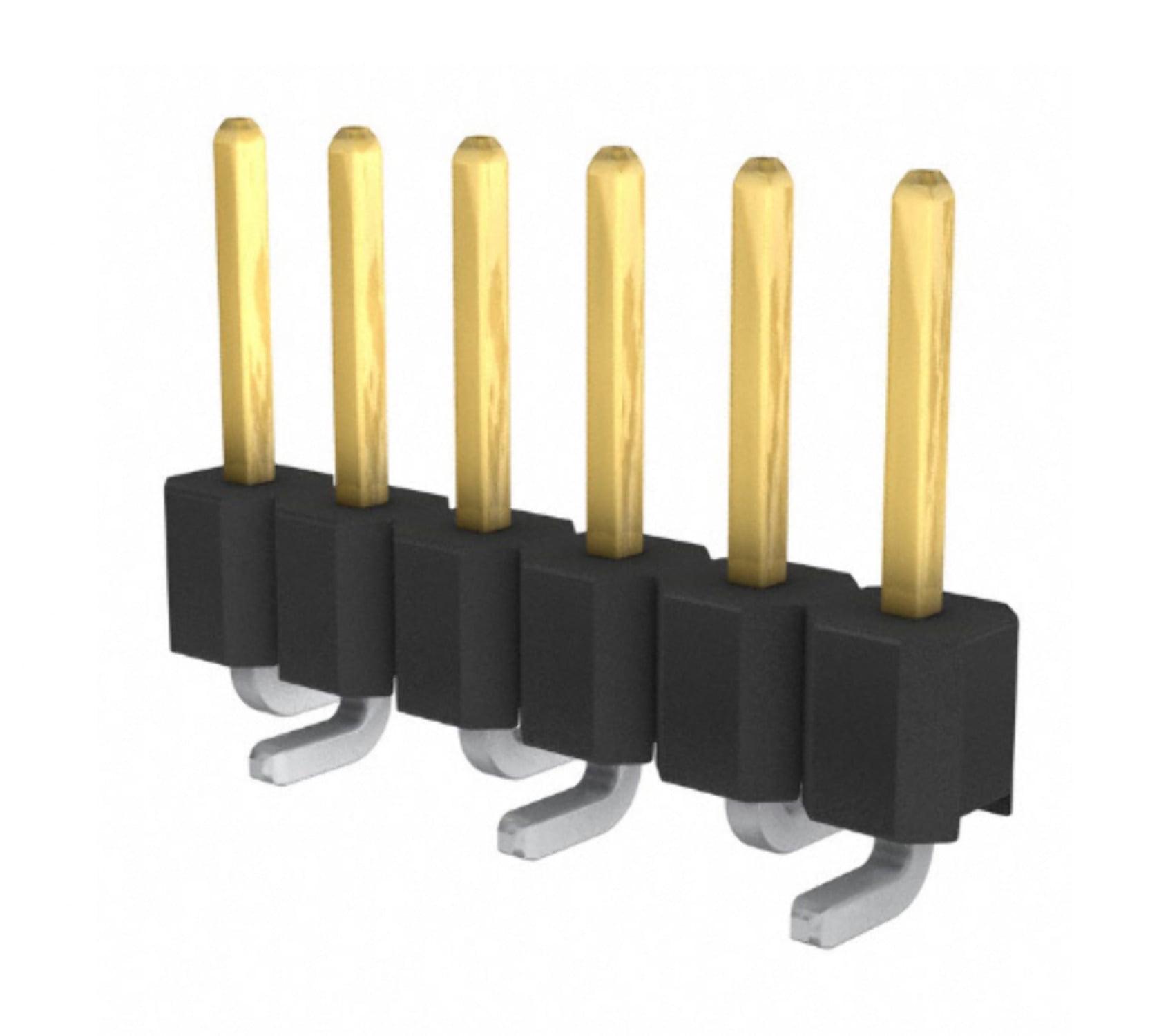 Pack of 4 0878980654 Connector Header Surface Mount 6 position 0.100 (2 ...