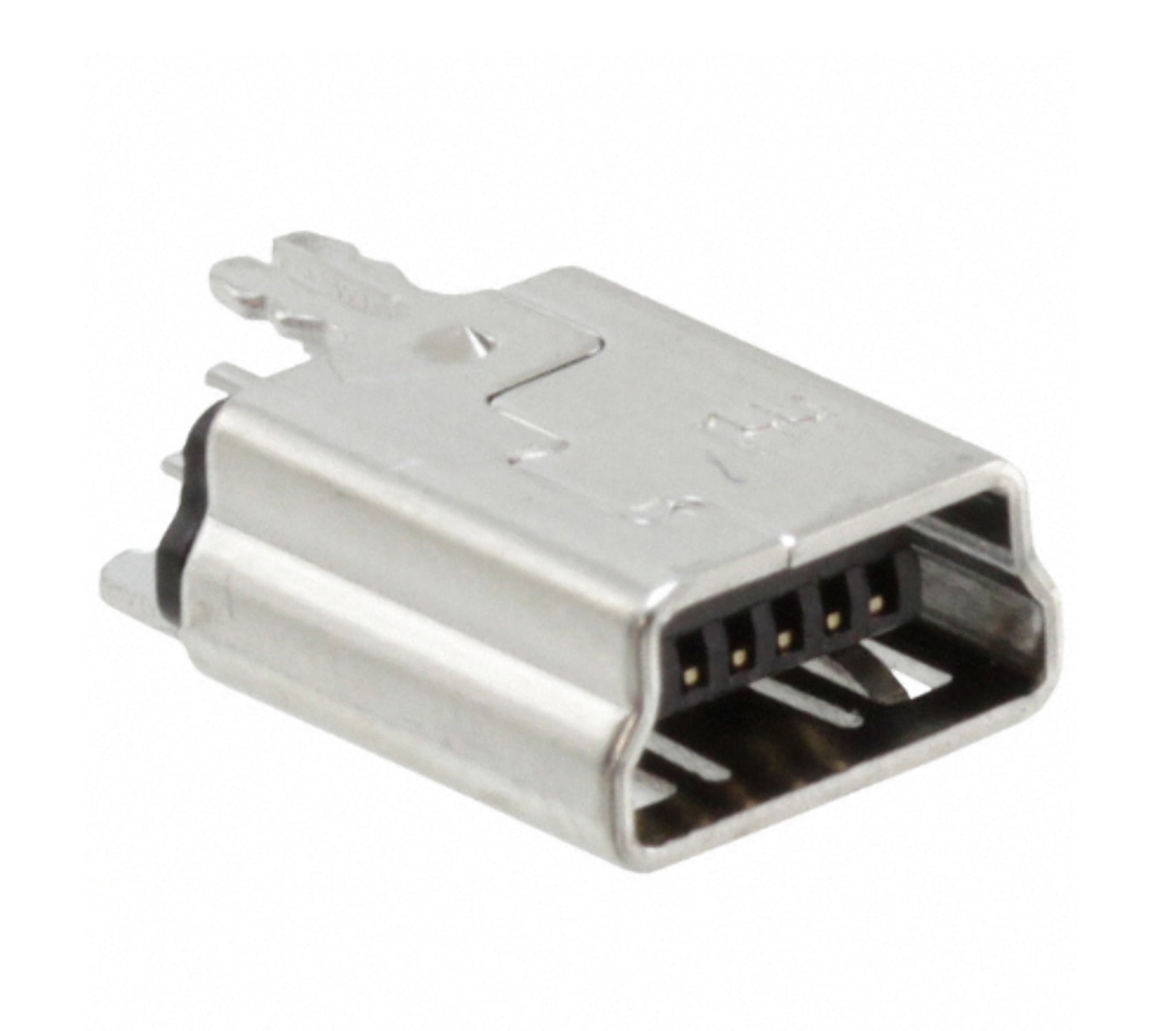 Pack of 4 1734753-1 USB - mini B USB 2.0 Receptacle Connector 5 ...