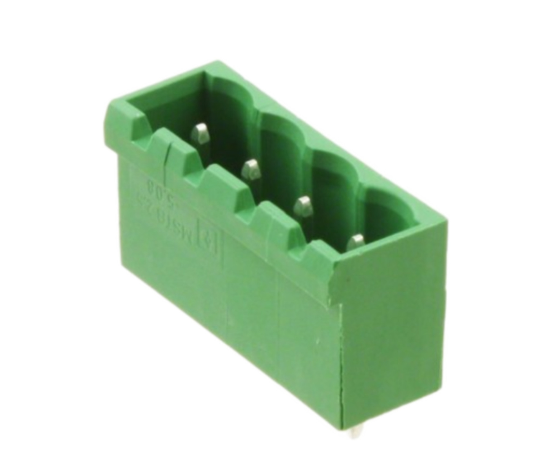 Pack of 4 1755752 Terminal Block Header 4 Position, Male Pins, Shrouded ...