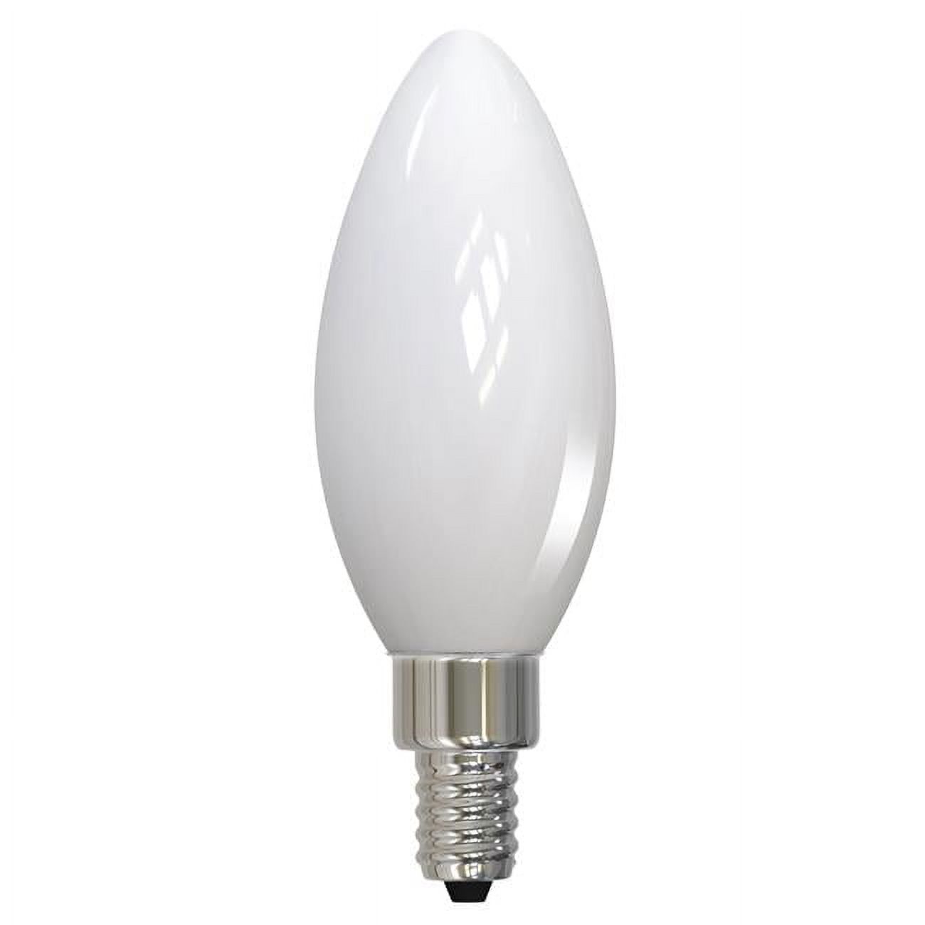 Pack of (4) 4.5 Watt Dimmable Milky Filament B11 Candelabra (E12) LED ...