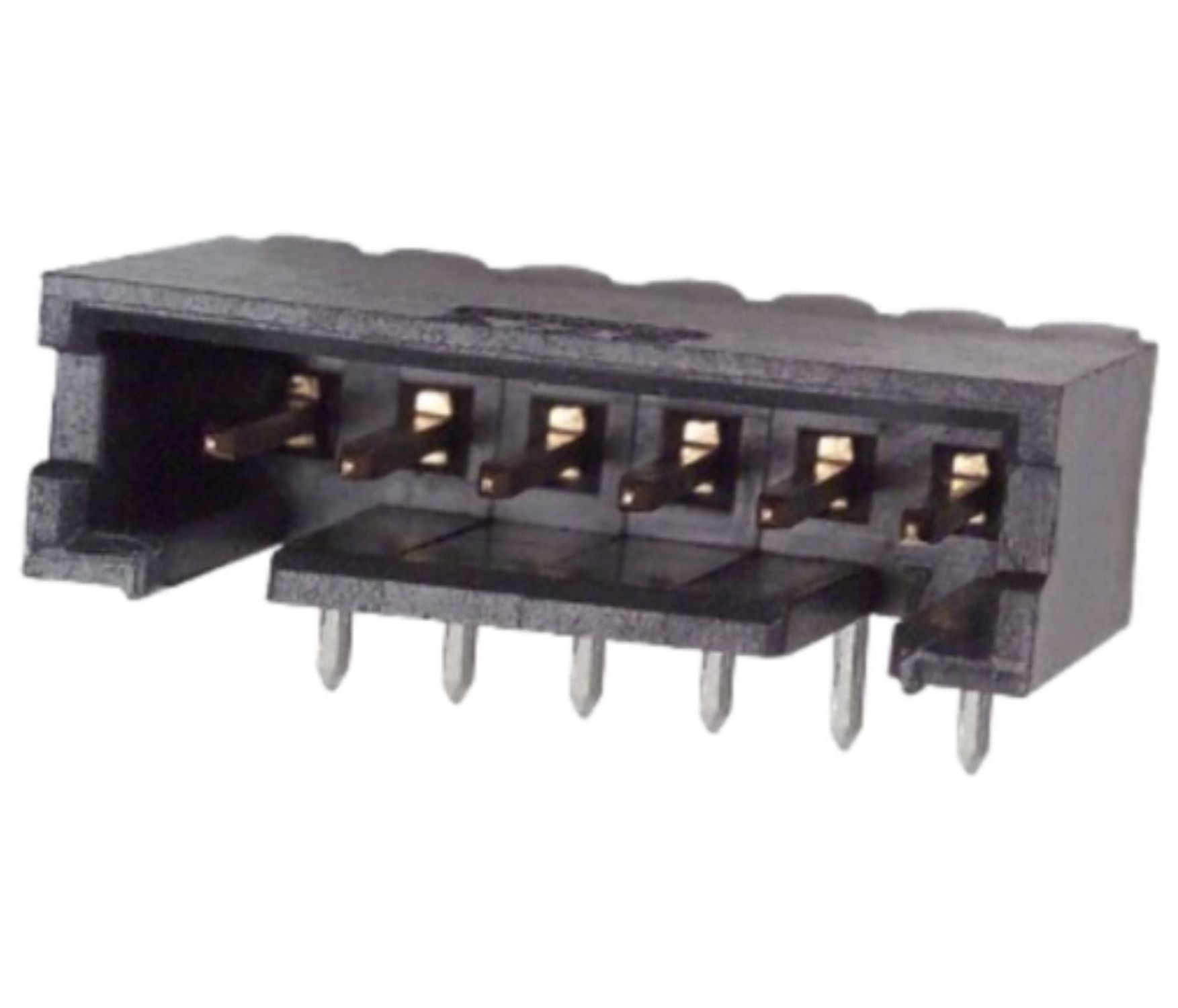 Pack of 4 5-102203-3 Connector Header Through Hole, Right Angle 6 ...