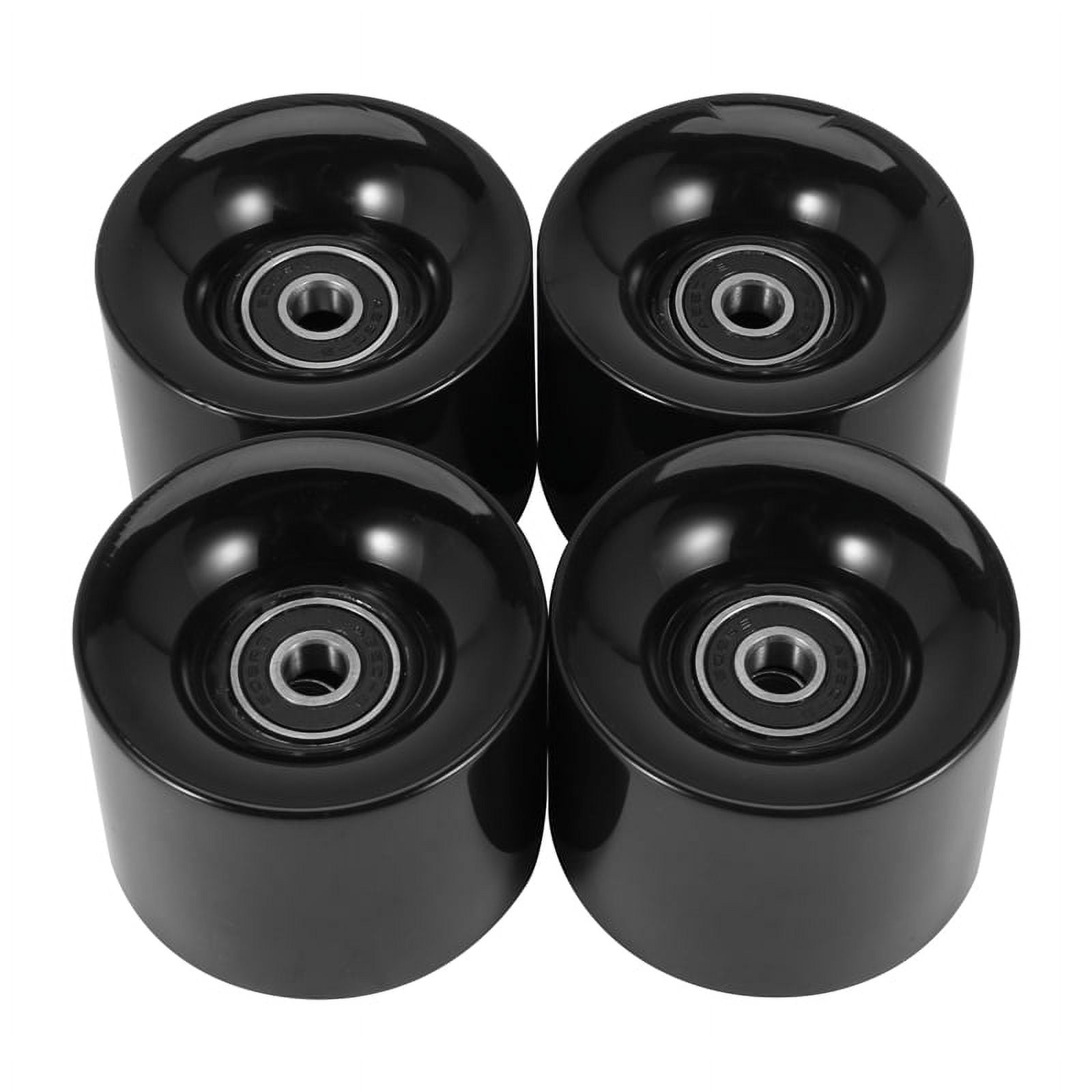 Pack of 4 60mm Skateboard Wheels + ABEC-9 Bearing Steel and Spacers ...