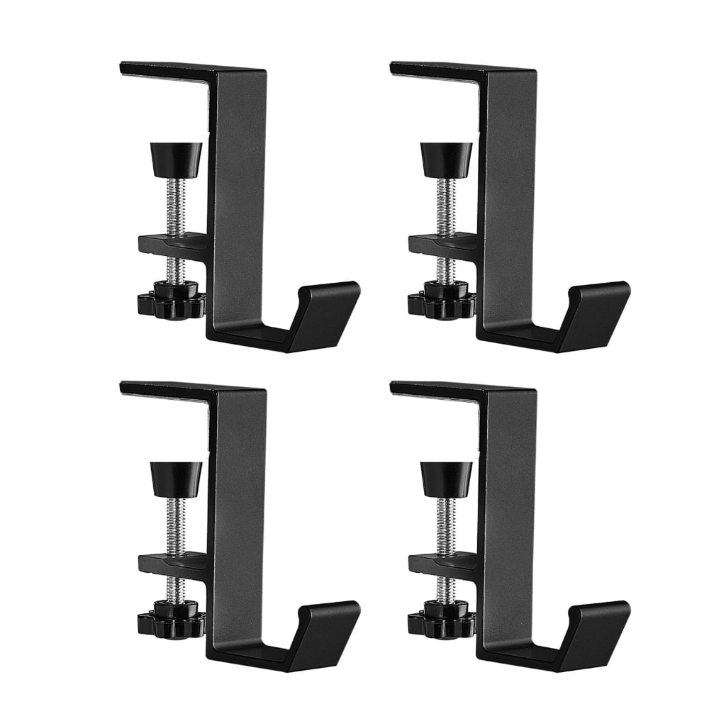 Pack of 4 Adjustable Nonstick Desk Hook Sturdy Hanger for Storage in ...