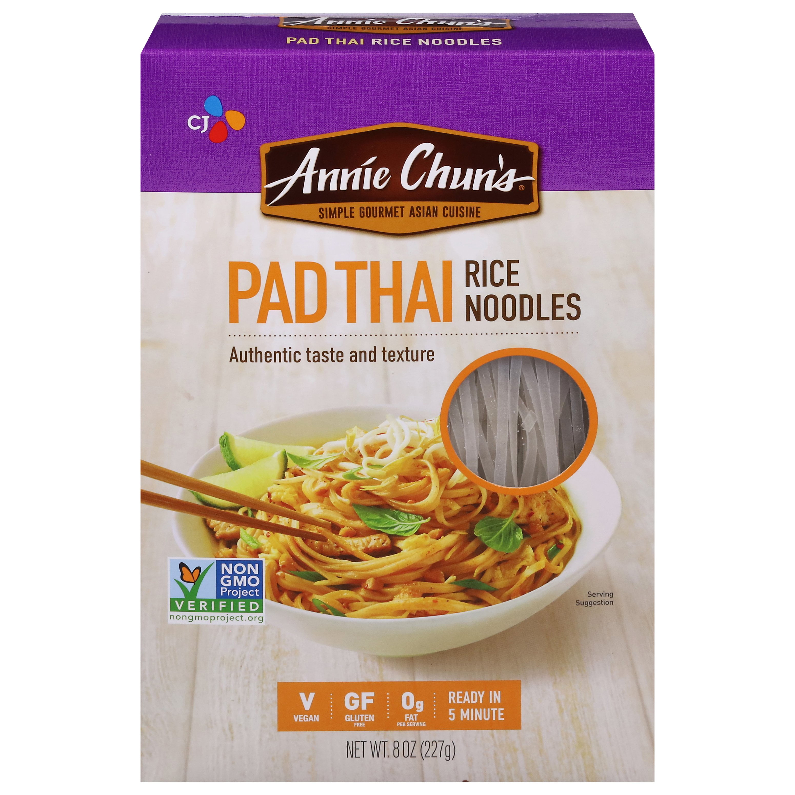 Pack of 4 Annie Chun's Pad Thai Rice Noodles - 8 oz - Package may vary ...