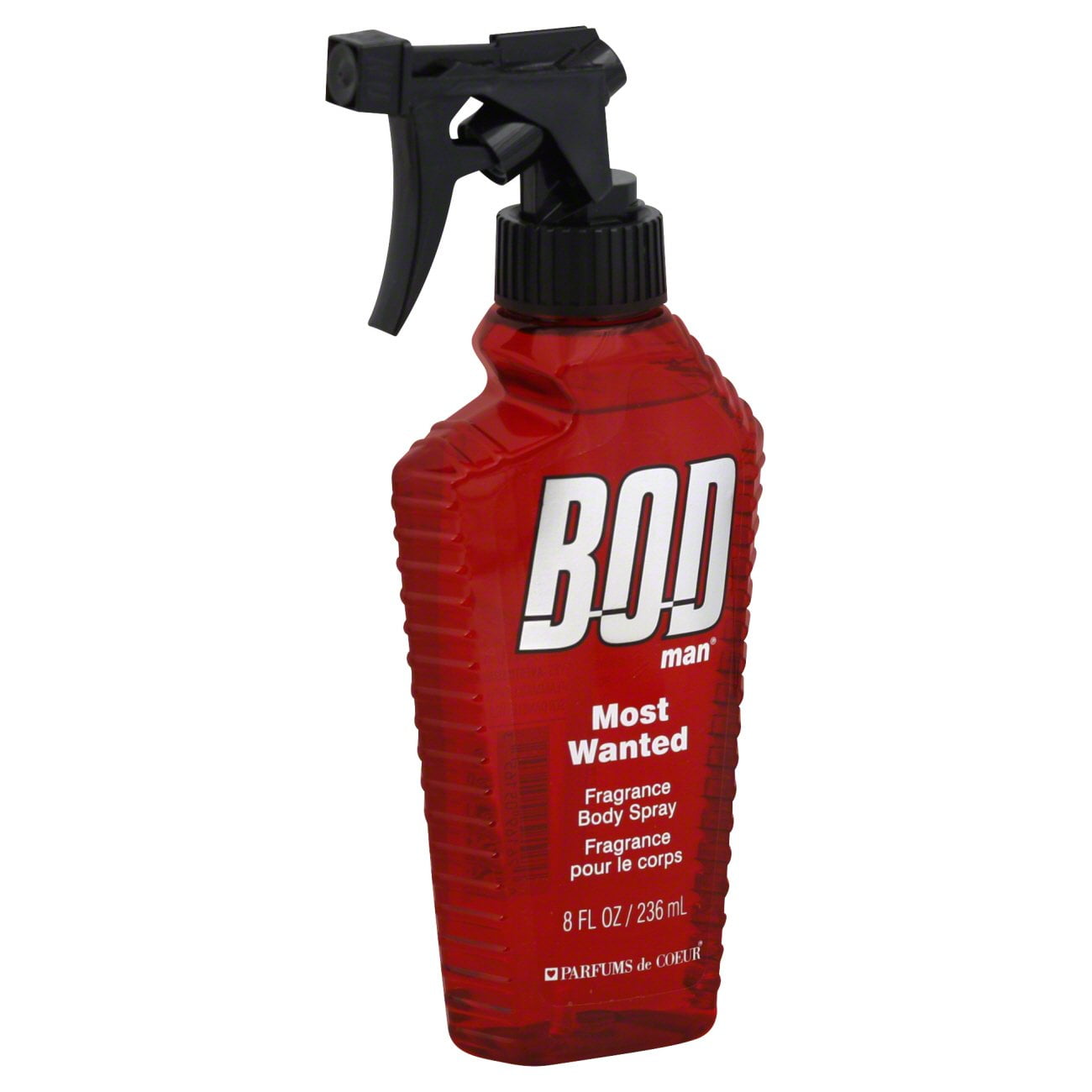 Pack of 4 BOD Man Most Wanted Fragrance Body Spray - 8 oz - Package may ...