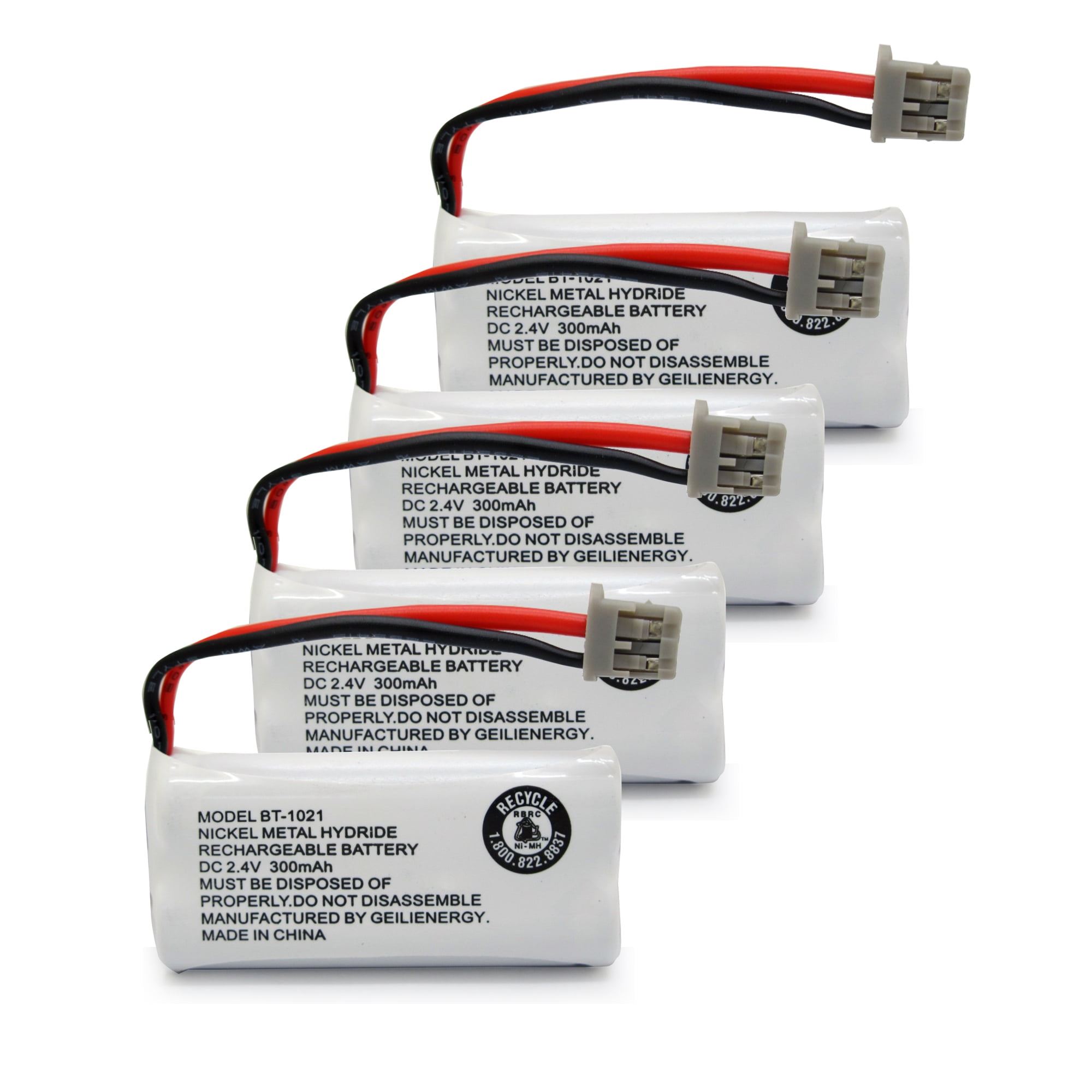 Pack of 4 BT1021 BBTG0798001 Battery Compatible with Uniden DECT 6.0 ...