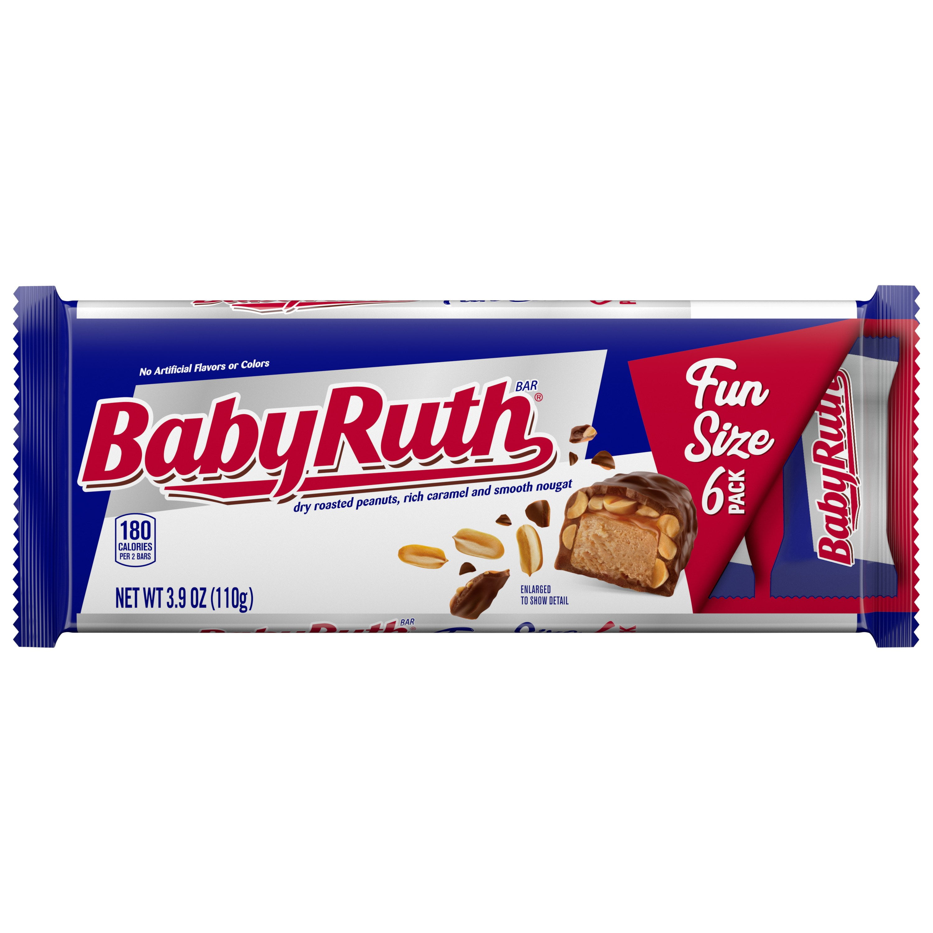 Pack of 4 Baby Ruth Fun Size Candy Bars - 4.09 oz - Package may vary ...