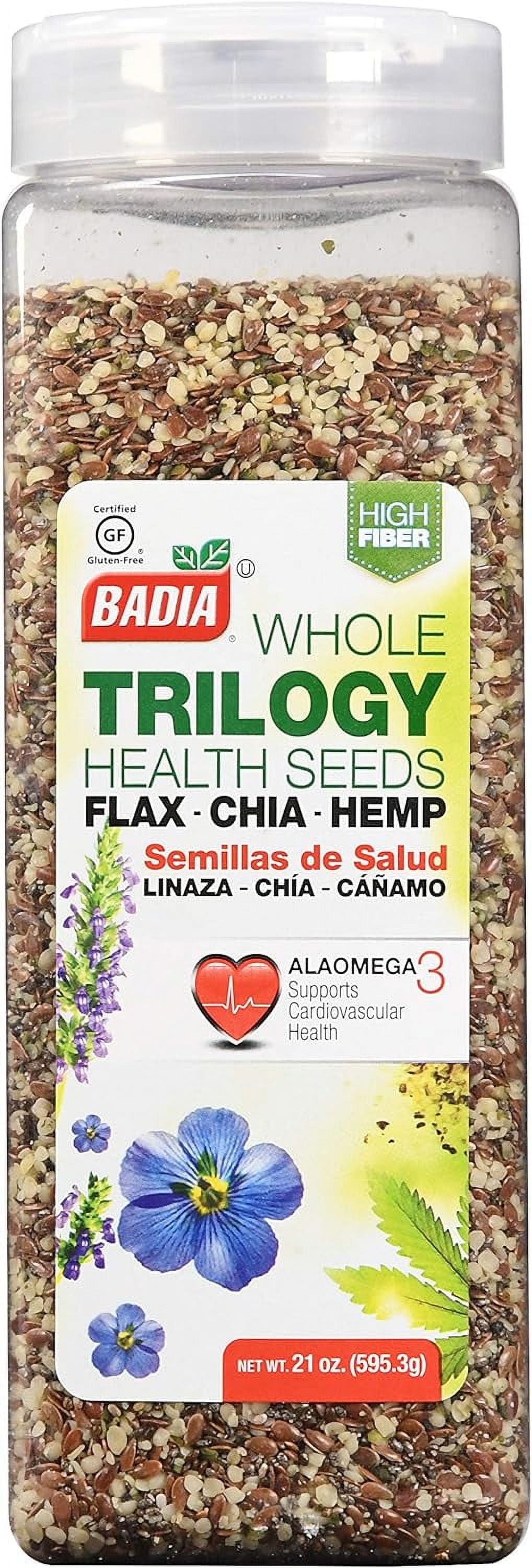 Pack of 4, Badia Whole Trilogy Health Seeds, 21 oz - Walmart.com