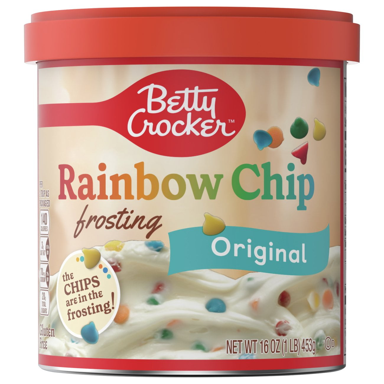 Pack of 4 Betty Crocker Rainbow Chip Frosting - 16 oz - Package may ...