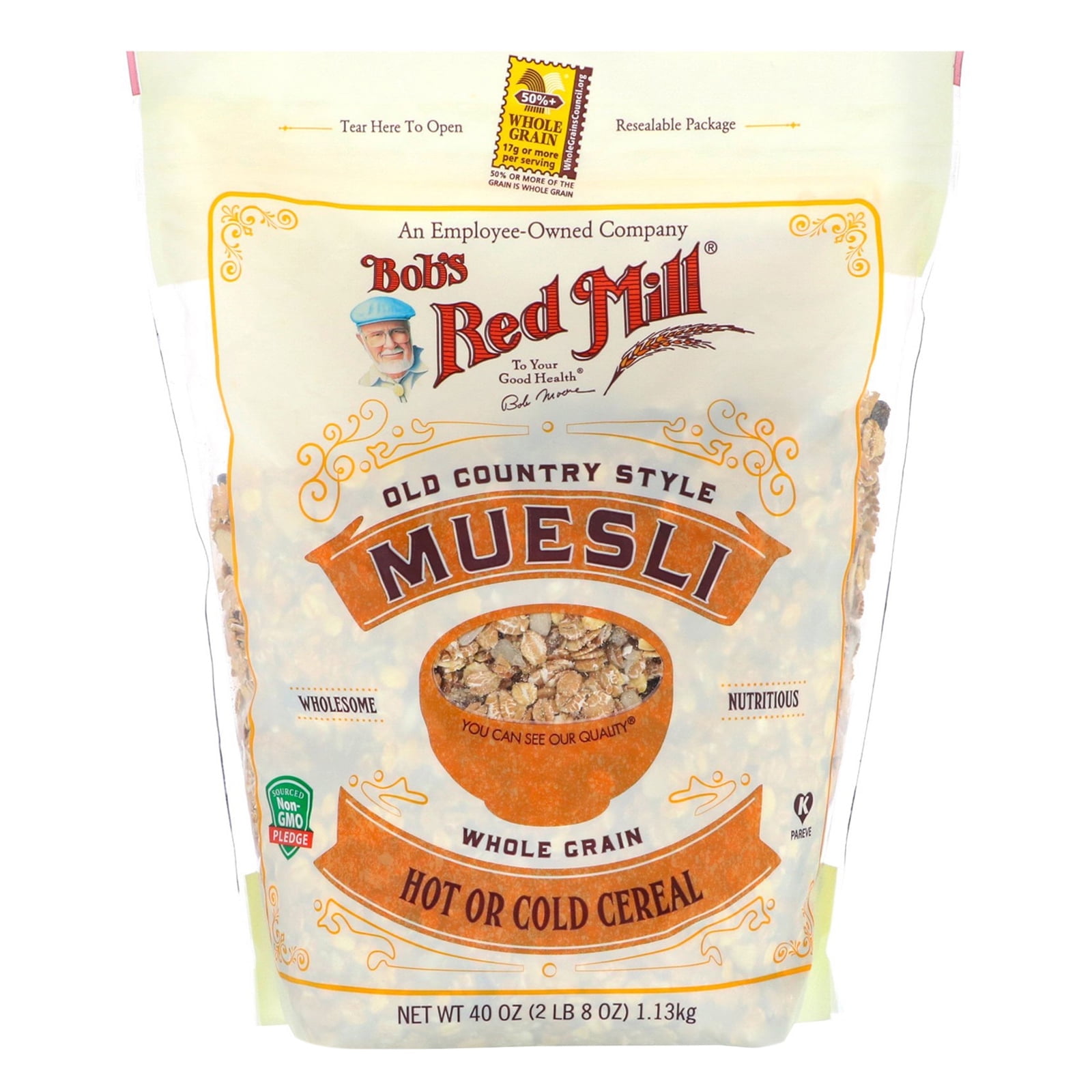 Bob's Red Mill Whole Grain Muesli, Old Country Style with Wheat & Oats ...