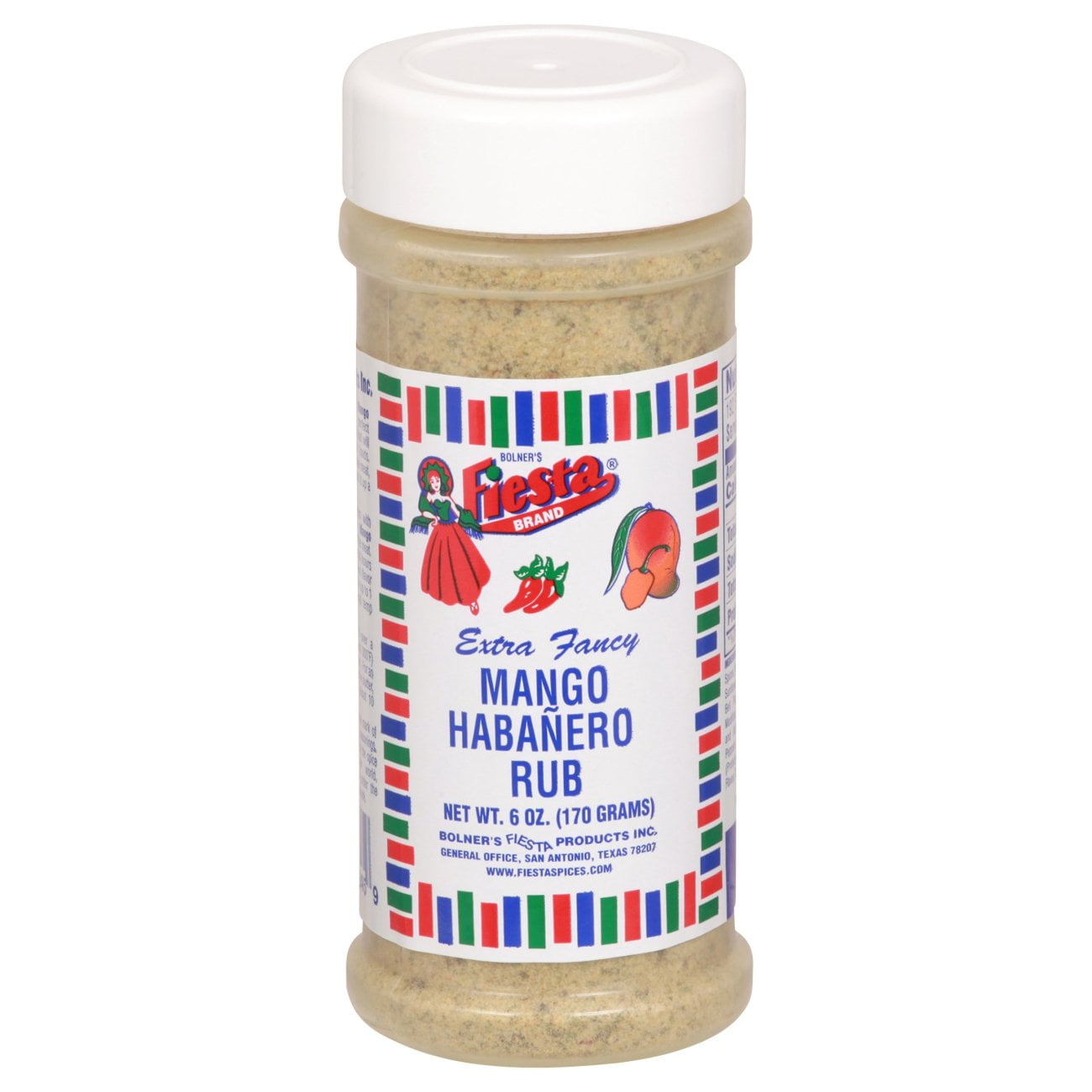 Pack of 4 Bolner's Fiesta Mango Habanero Rub - 6 oz - Package may vary ...