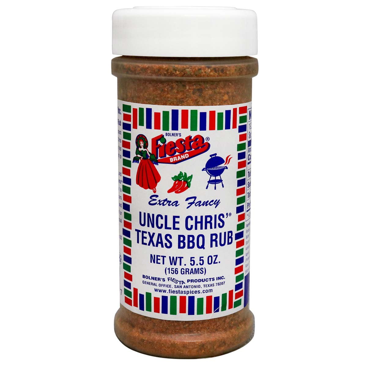 Pack of 4 Bolner's Fiesta Uncle Chris' TX BBQ Rub - 5.5 oz - Package ...